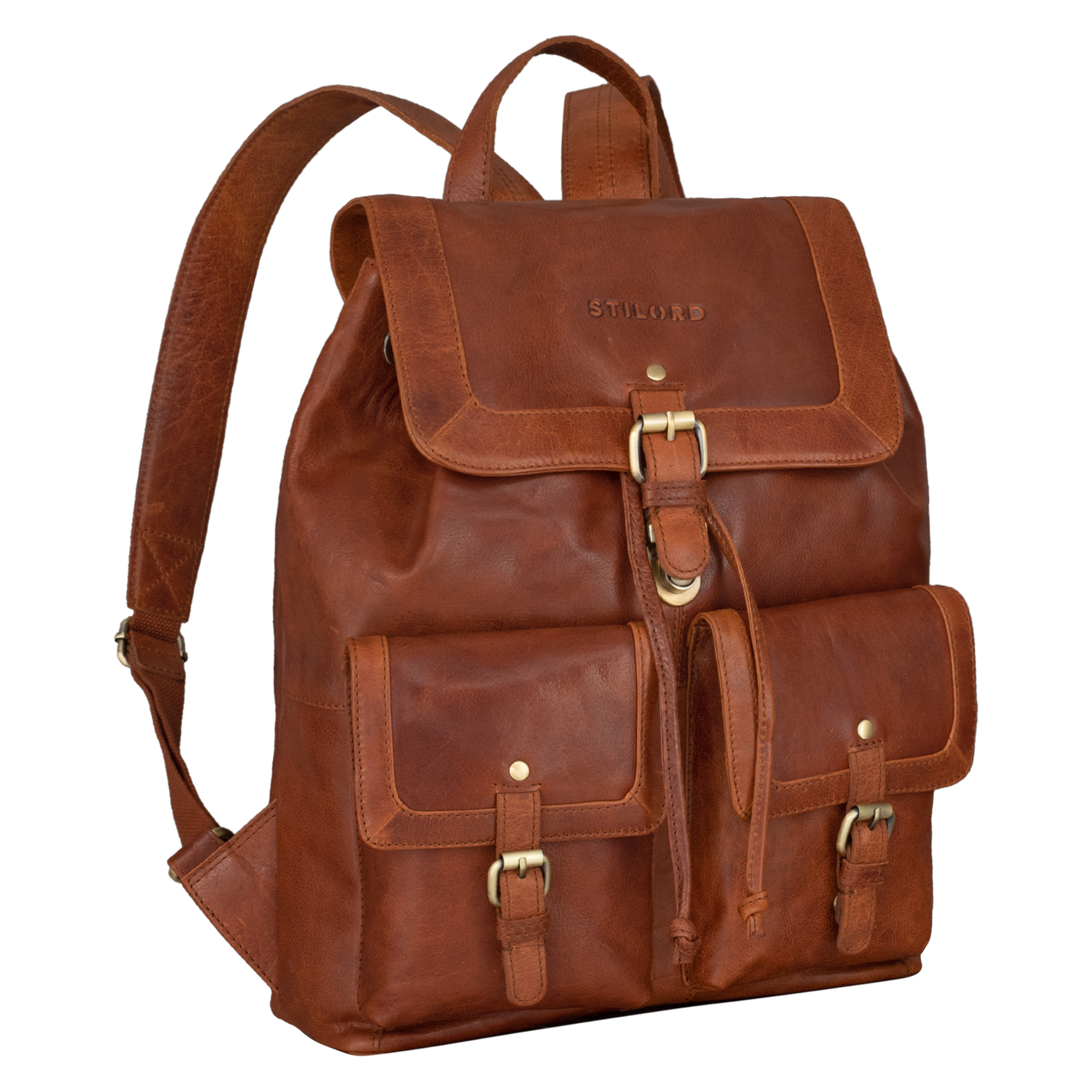 "Nora" Ladies Vintage Leather Rucksack | STILORD