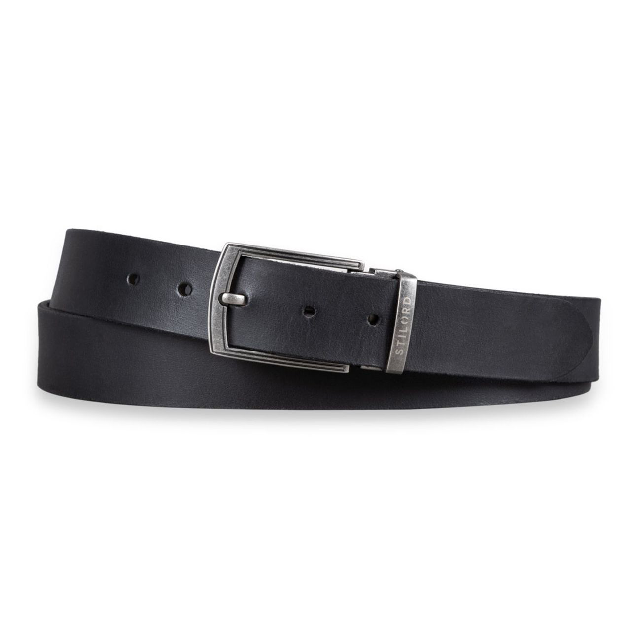 Cinto de Couro Homem Preto 34 mm encurtável | STILORD