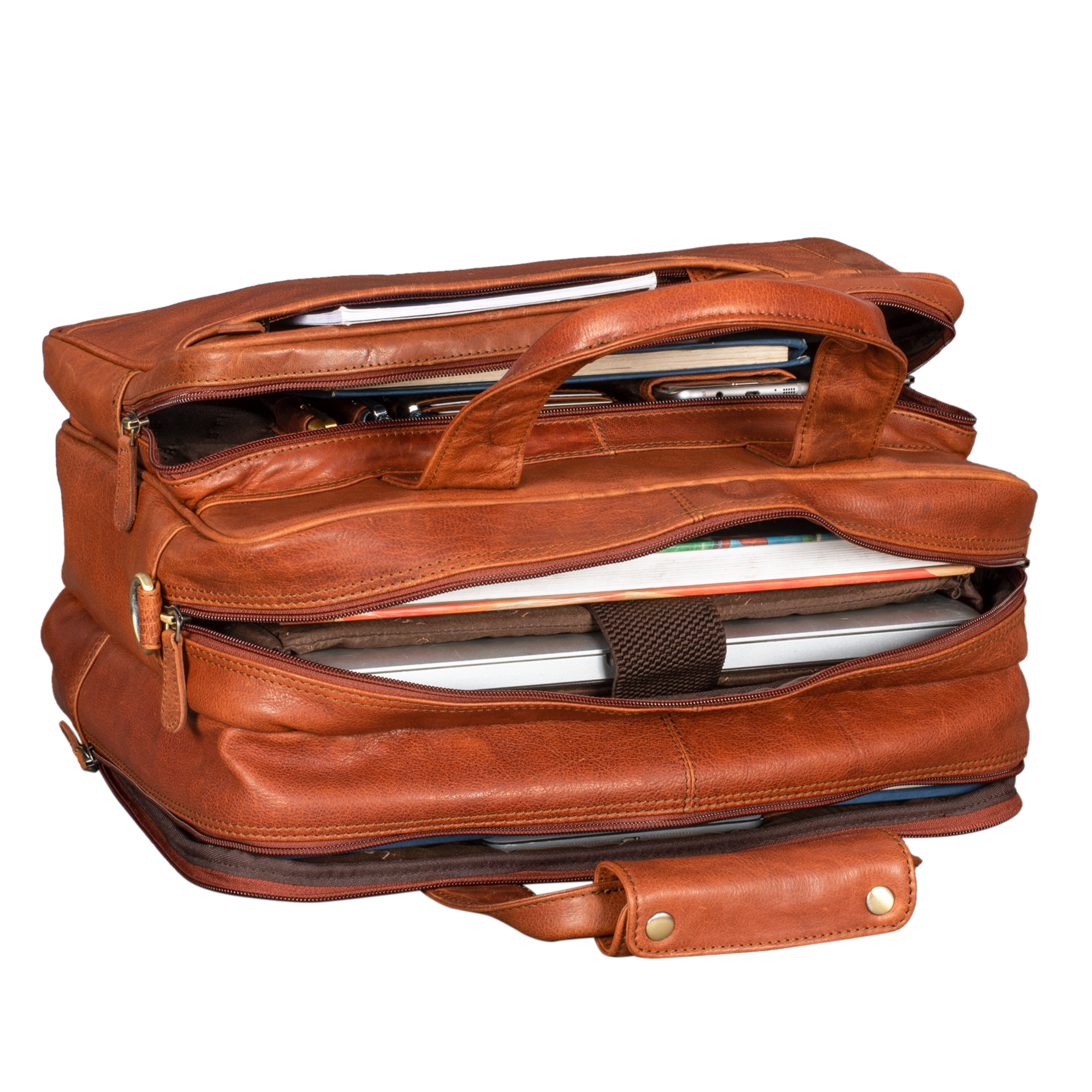 "Excelsior" School Bag Leather Teacher's Bag | STILORD