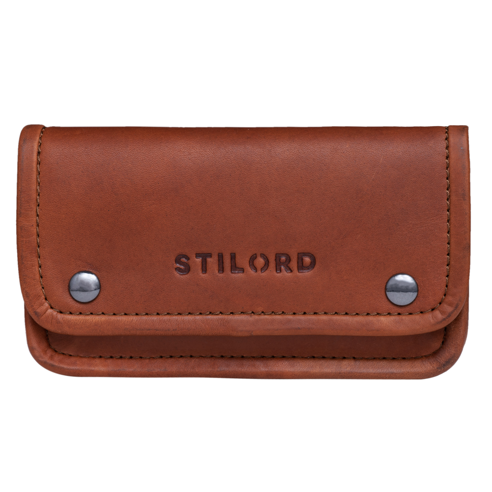 "Kingston" Leather Tobacco Bag Vintage | STILORD