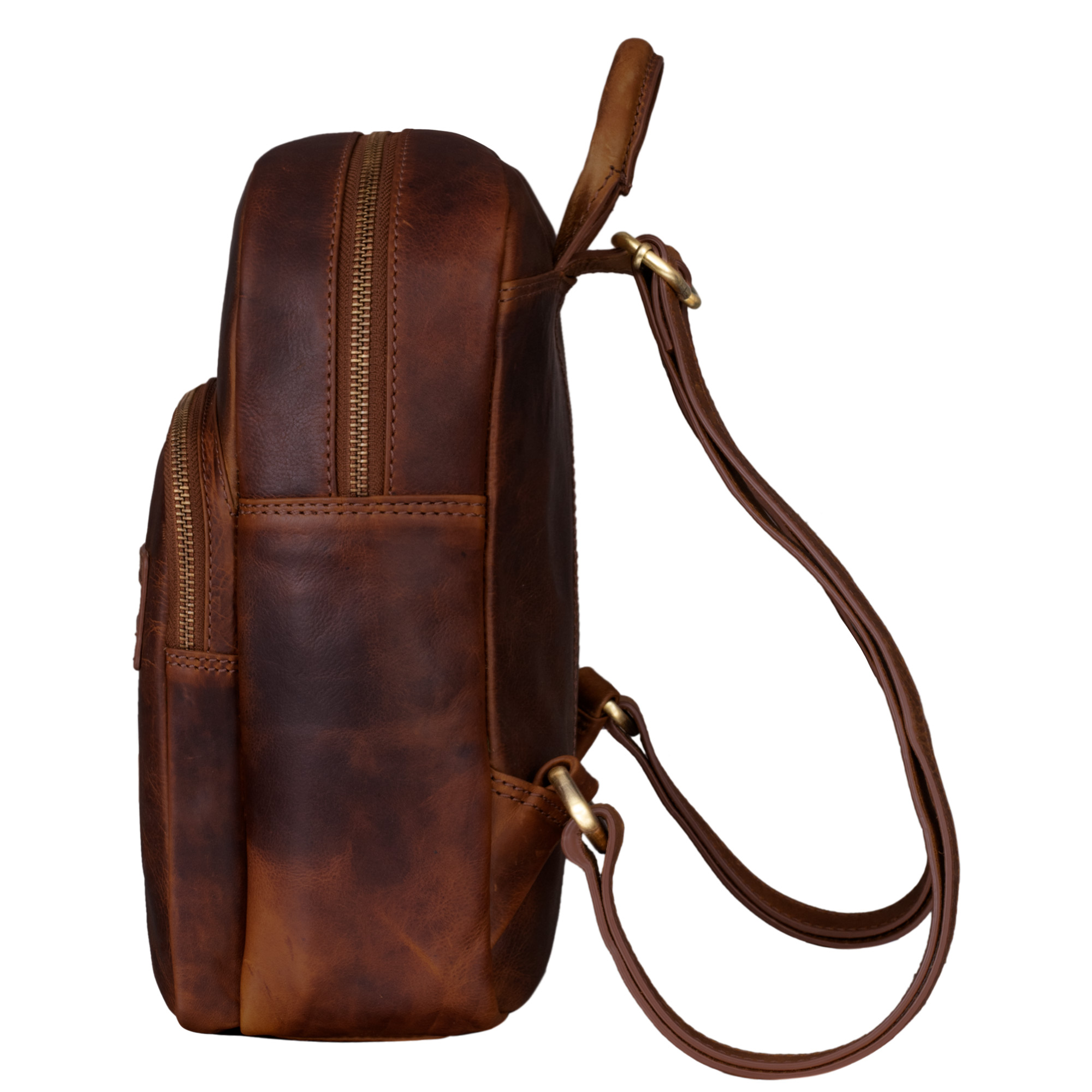 "Alba" Small Leather Backpack Women | STILORD