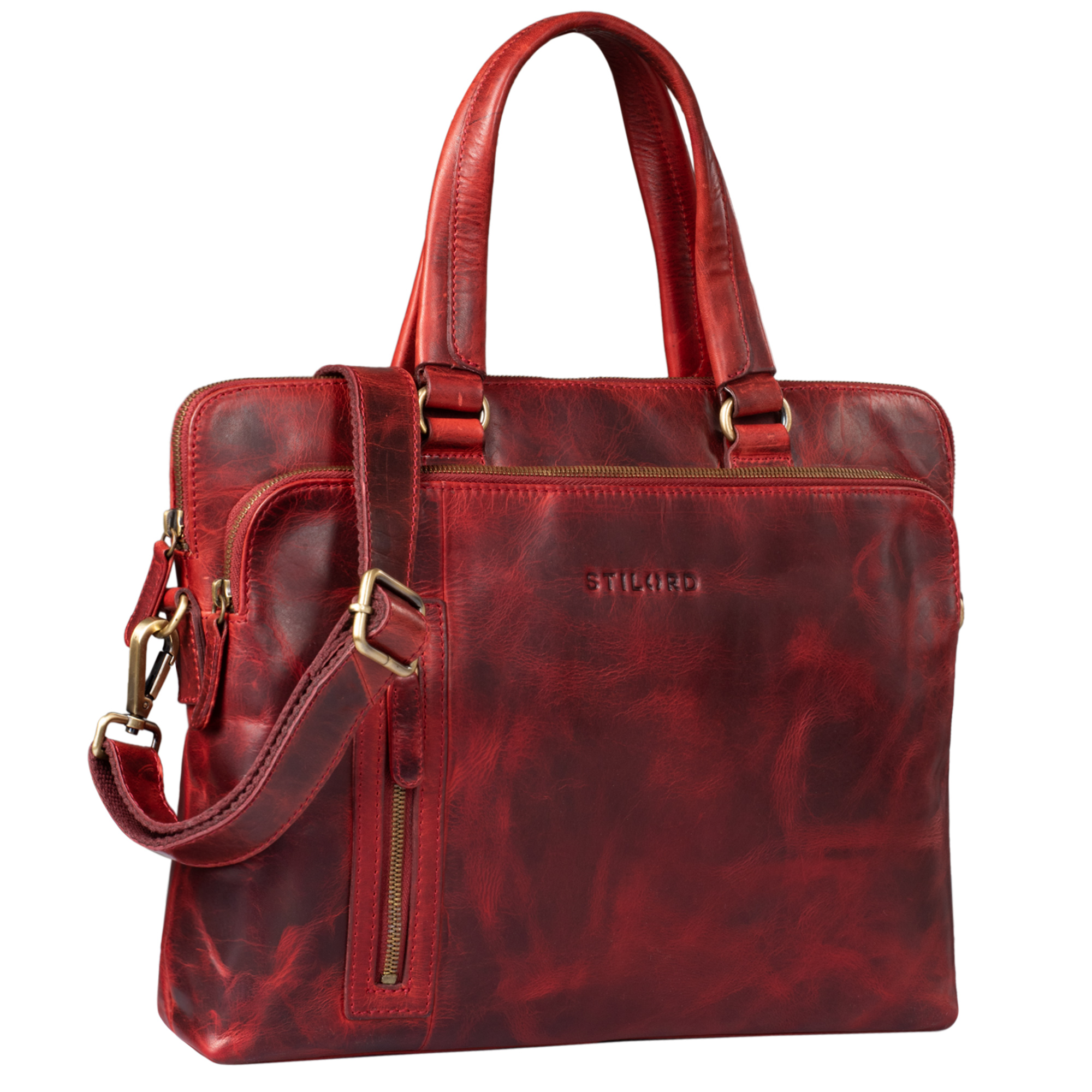 "Lory" Vintage Werktas Leer Dames | STILORD