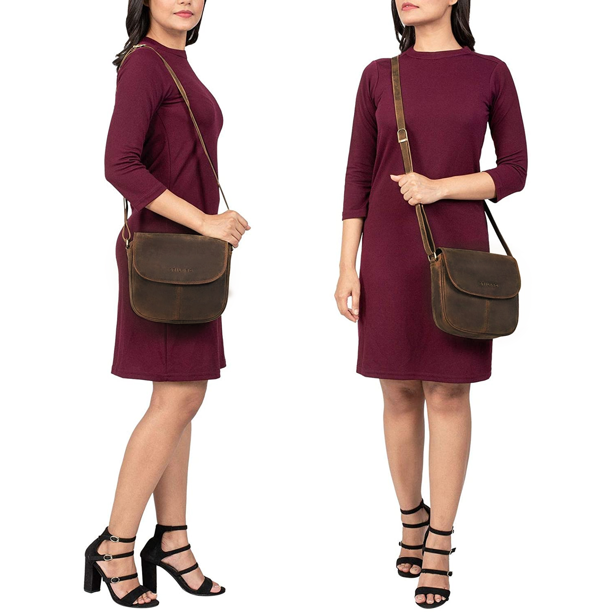 "Cleo" Shoulder Tote Bag Leather | STILORD