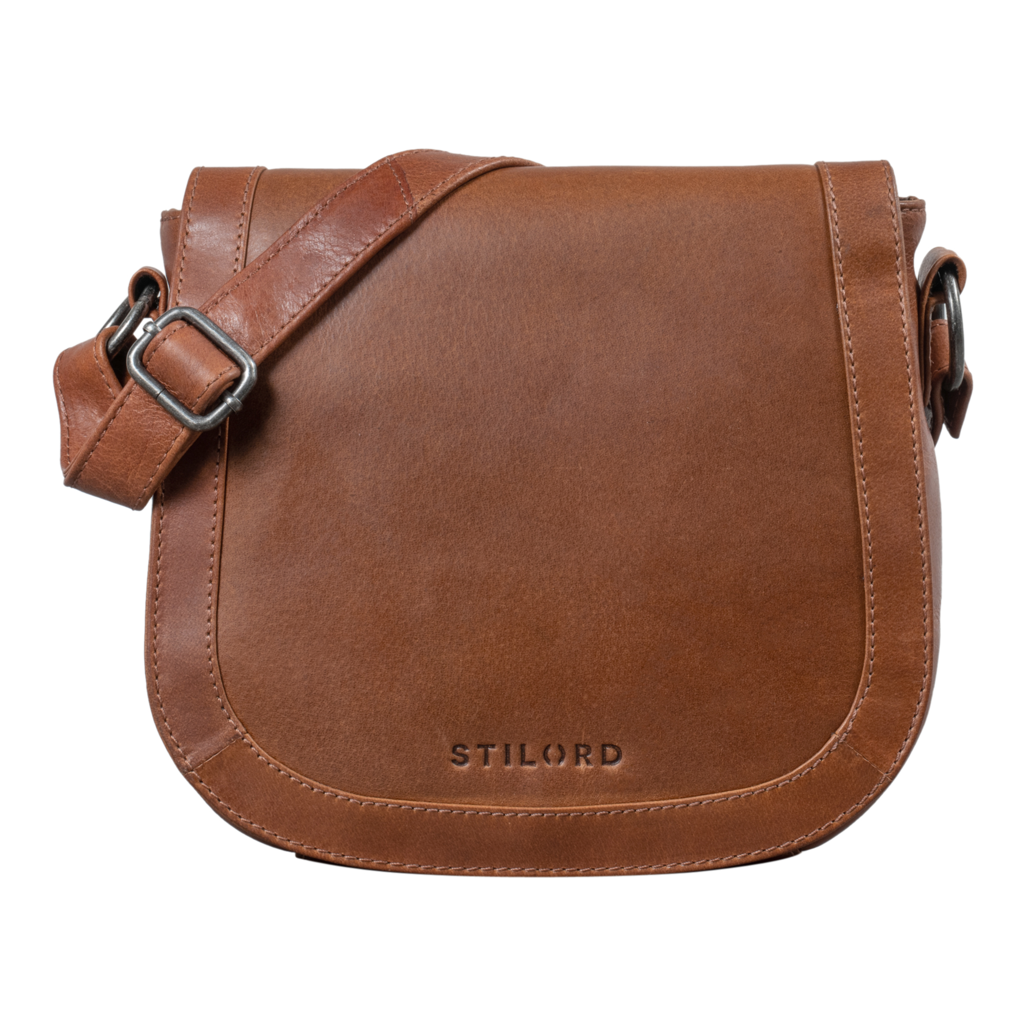 "Diana" Handbag Women's Leather Brown | STILORD