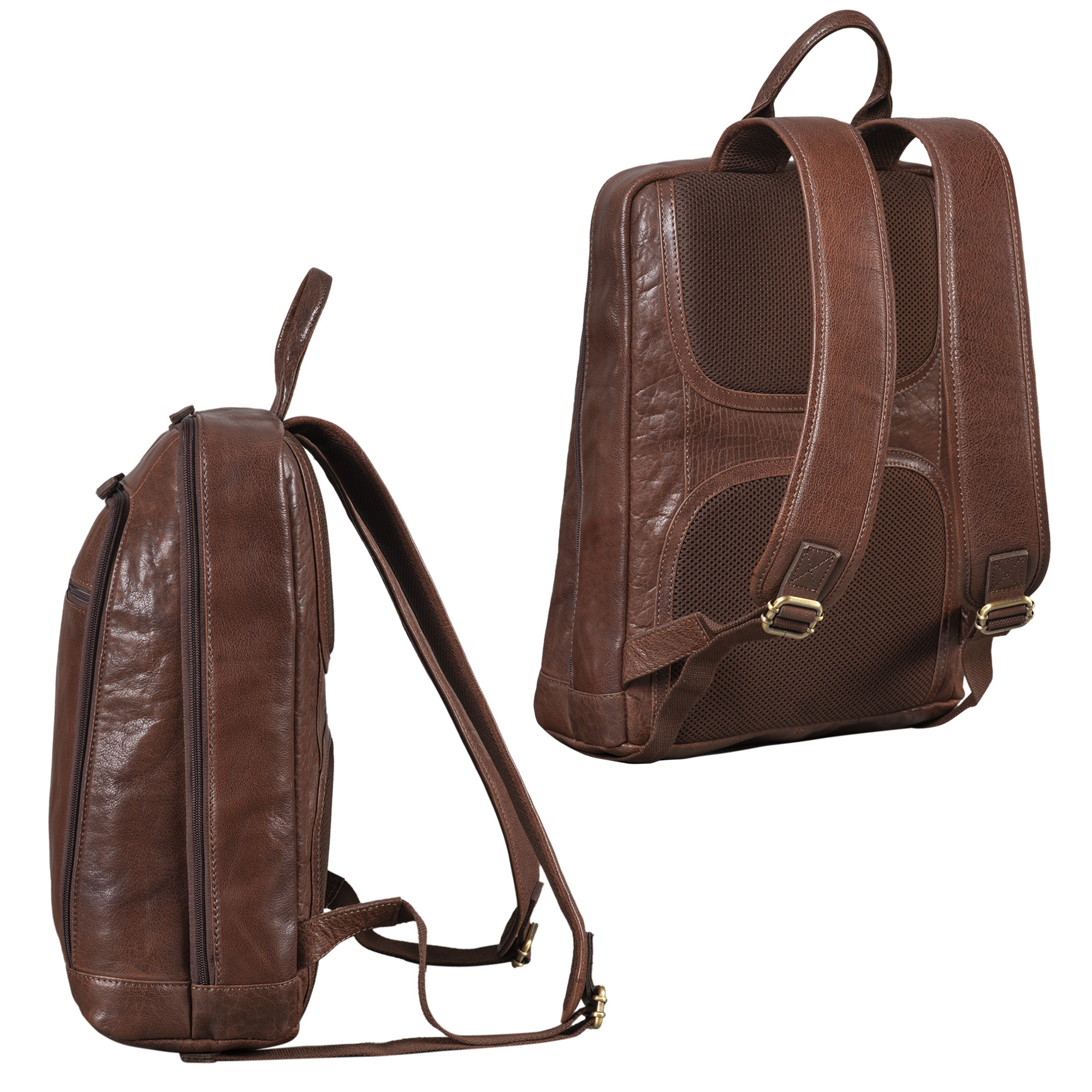"Watson" Mochila de 15,6 polegadas em couro | STILORD