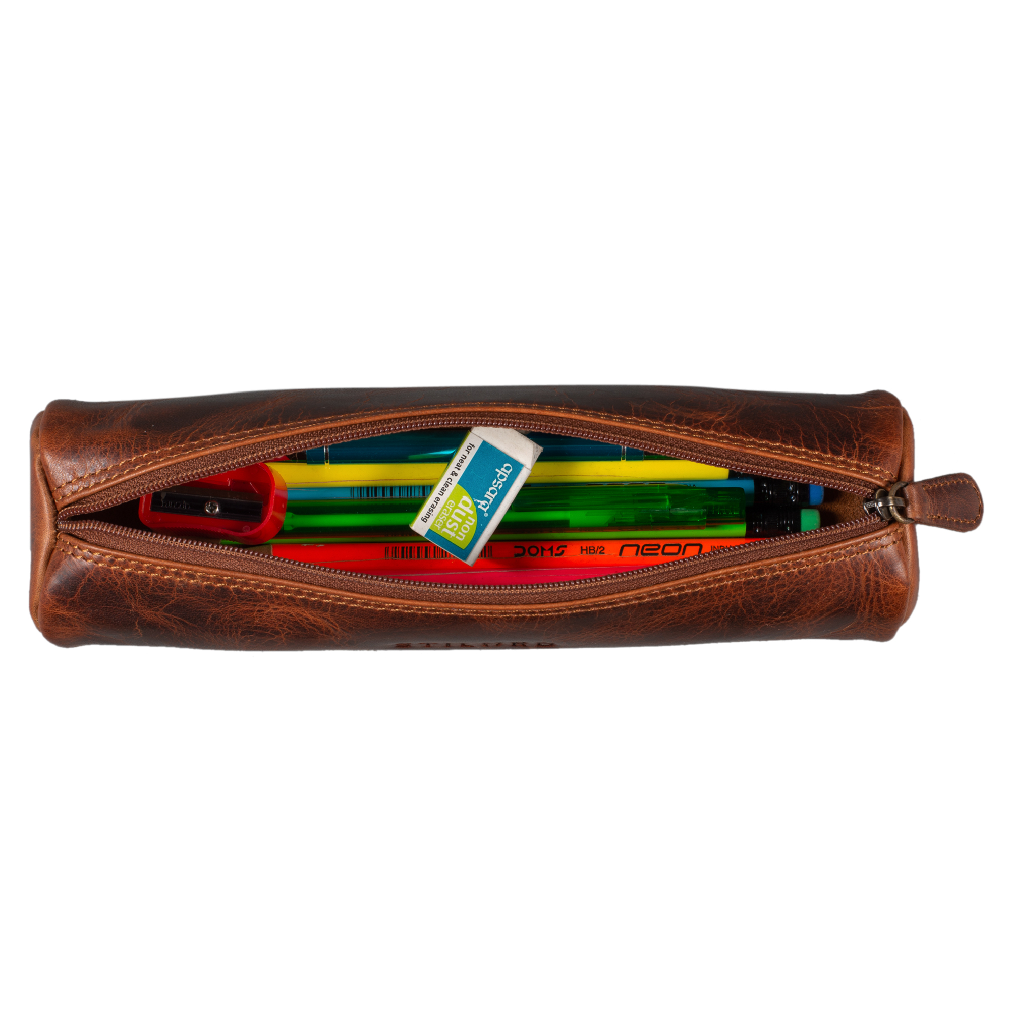 "Miller" Pencil Roll Case Leather | STILORD