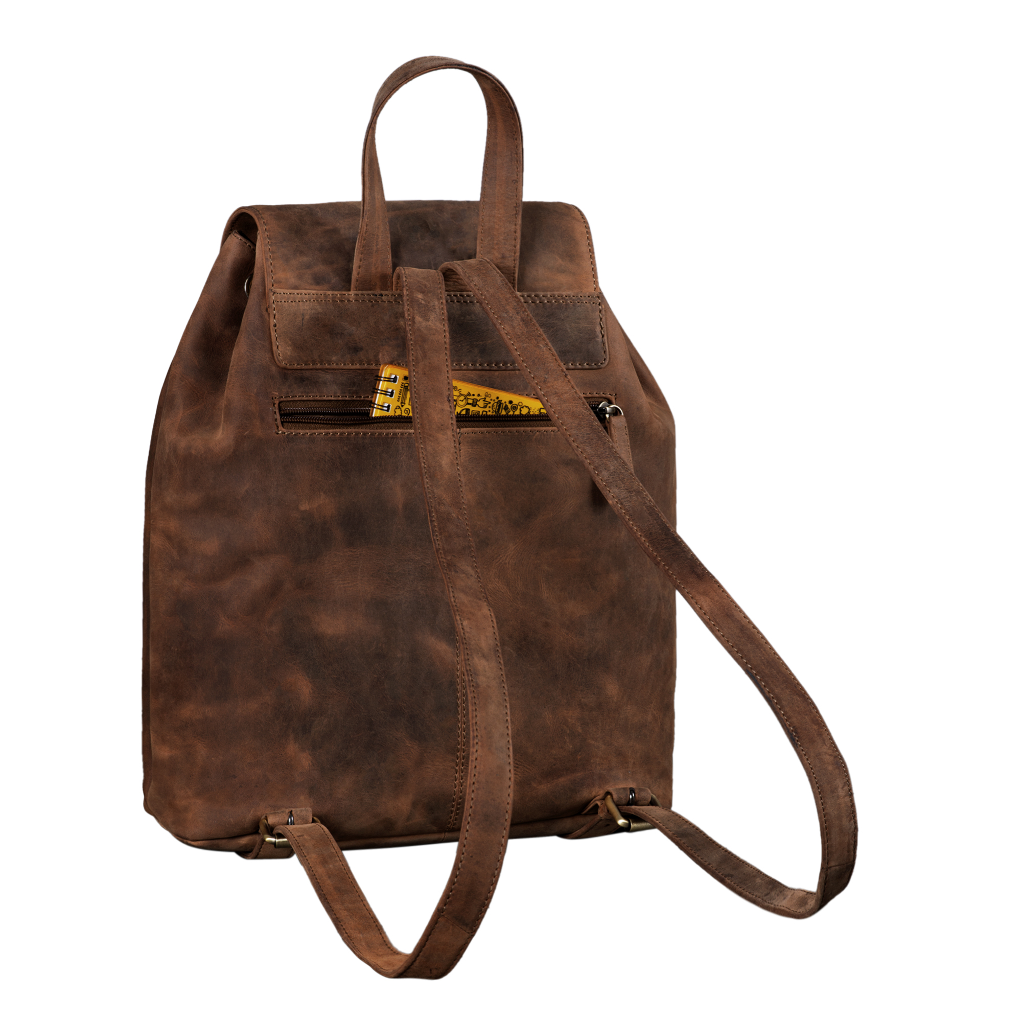 "Ezra" Daypack Rucksack Leather | STILORD