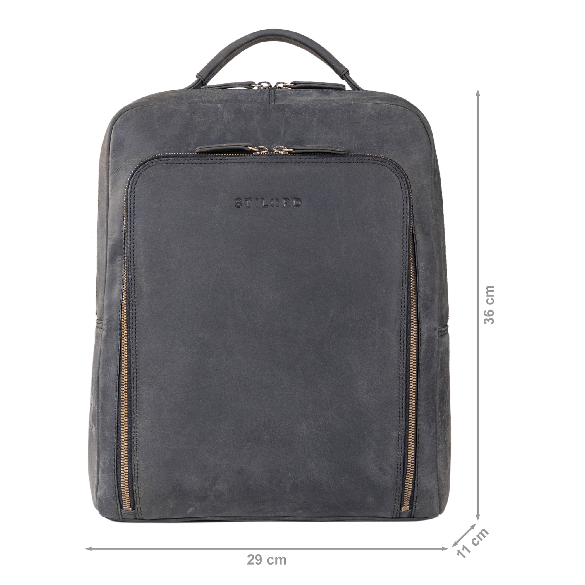 "Orlando" Mens Work Backpack Leather | STILORD