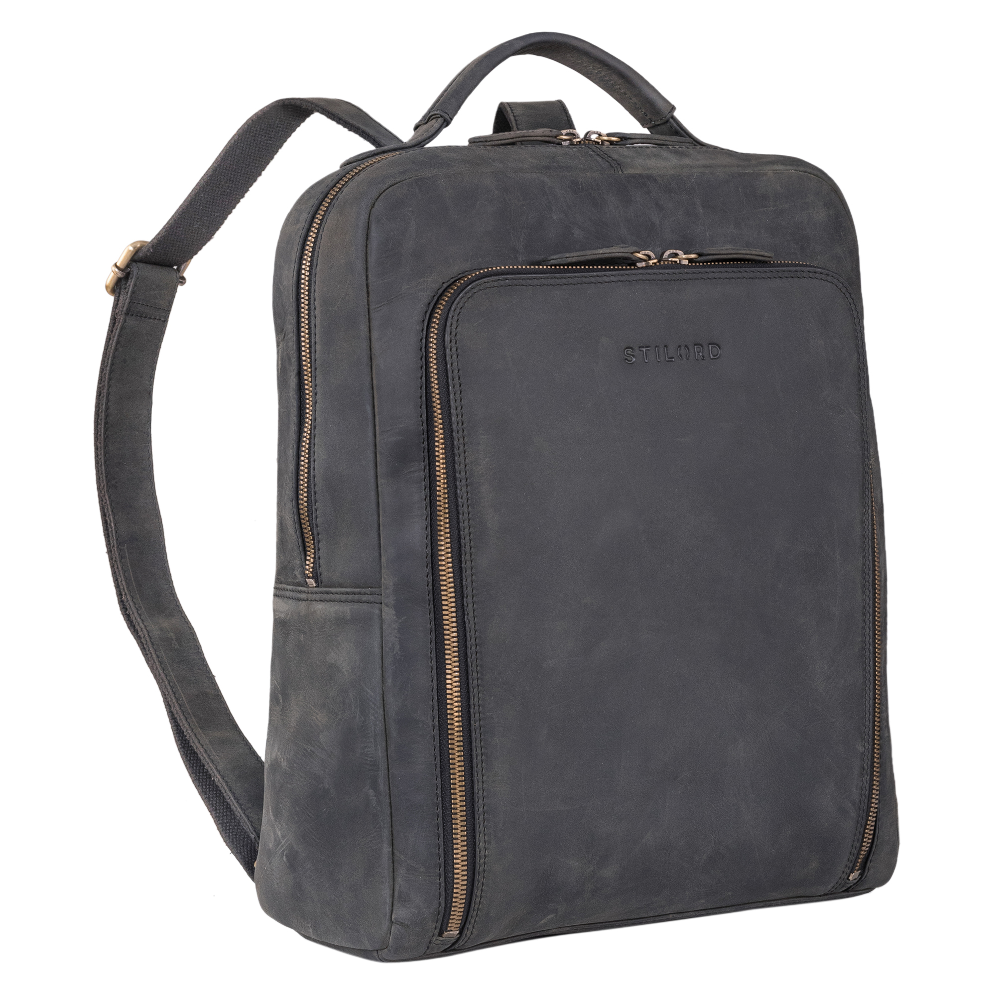 "Orlando" Mens Work Backpack Leather | STILORD