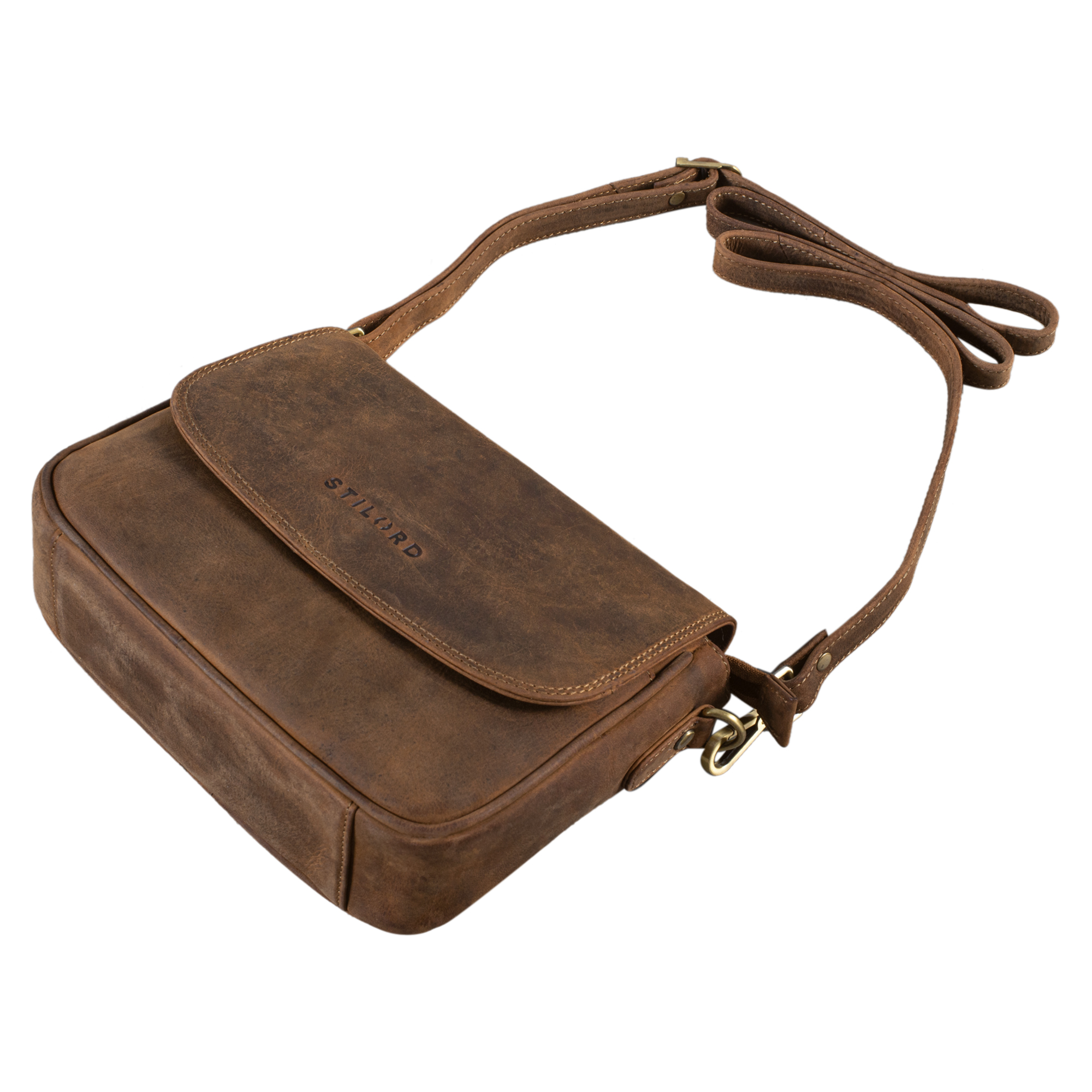 "Aisha" Vintage Dames Handtas Leer | STILORD