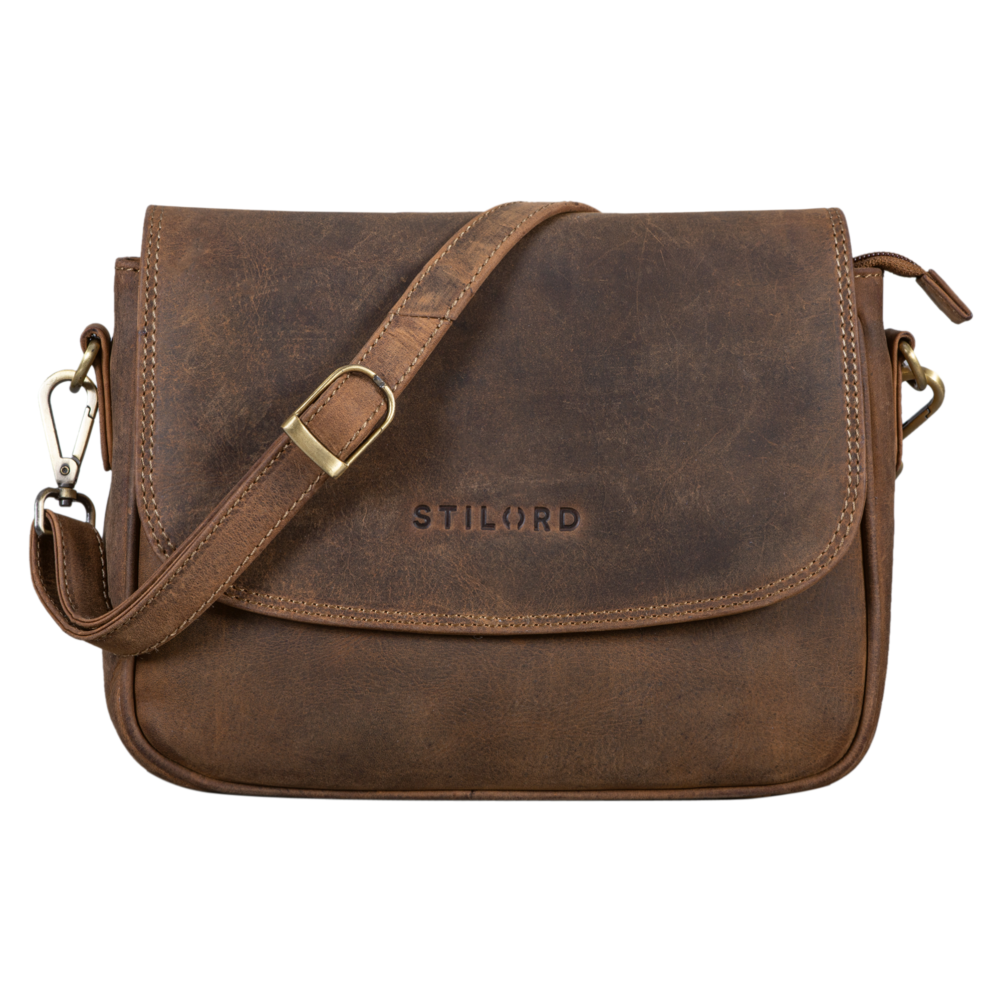 "Aisha" Vintage Dames Handtas Leer | STILORD