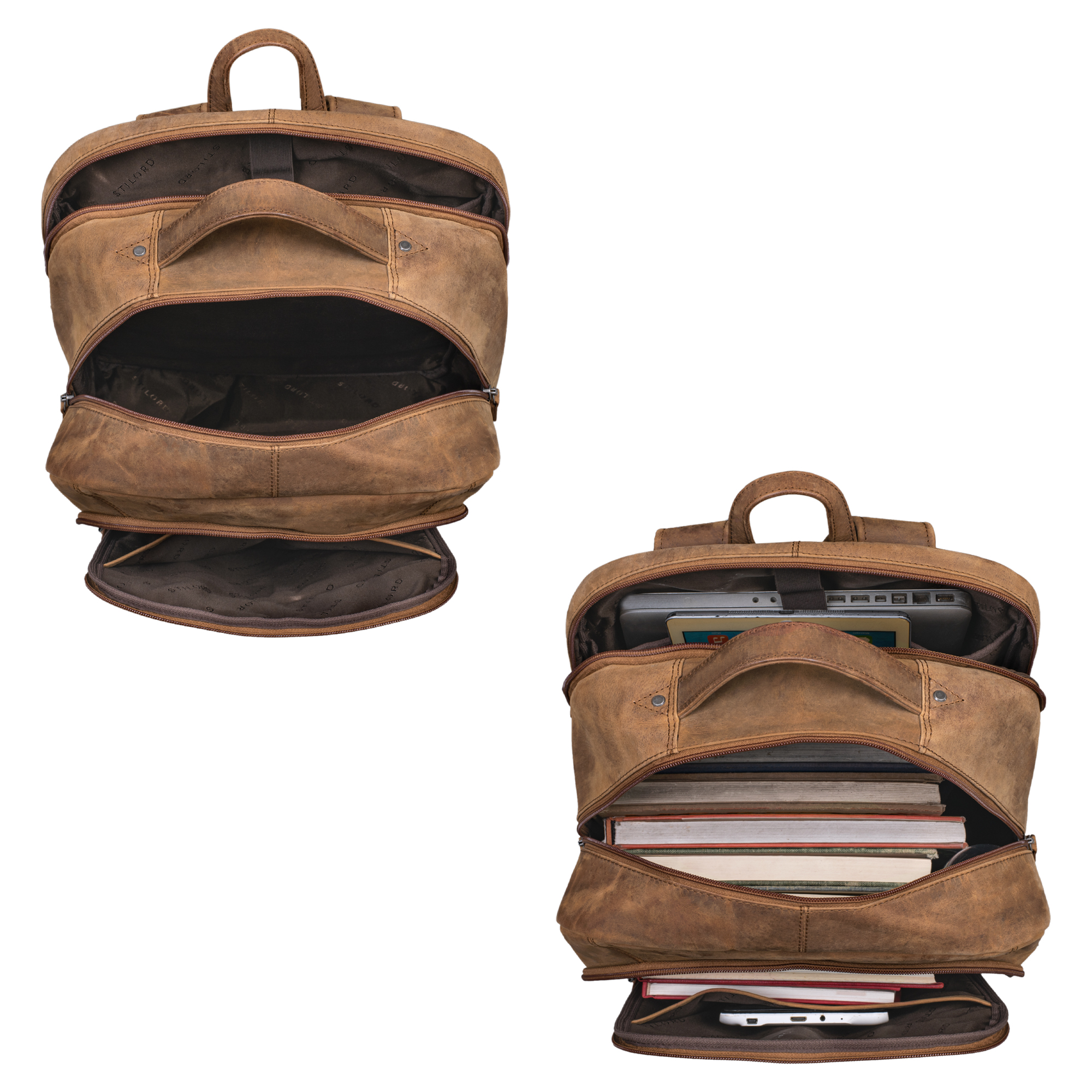 "Erikson" XL Backpack Leather | STILORD