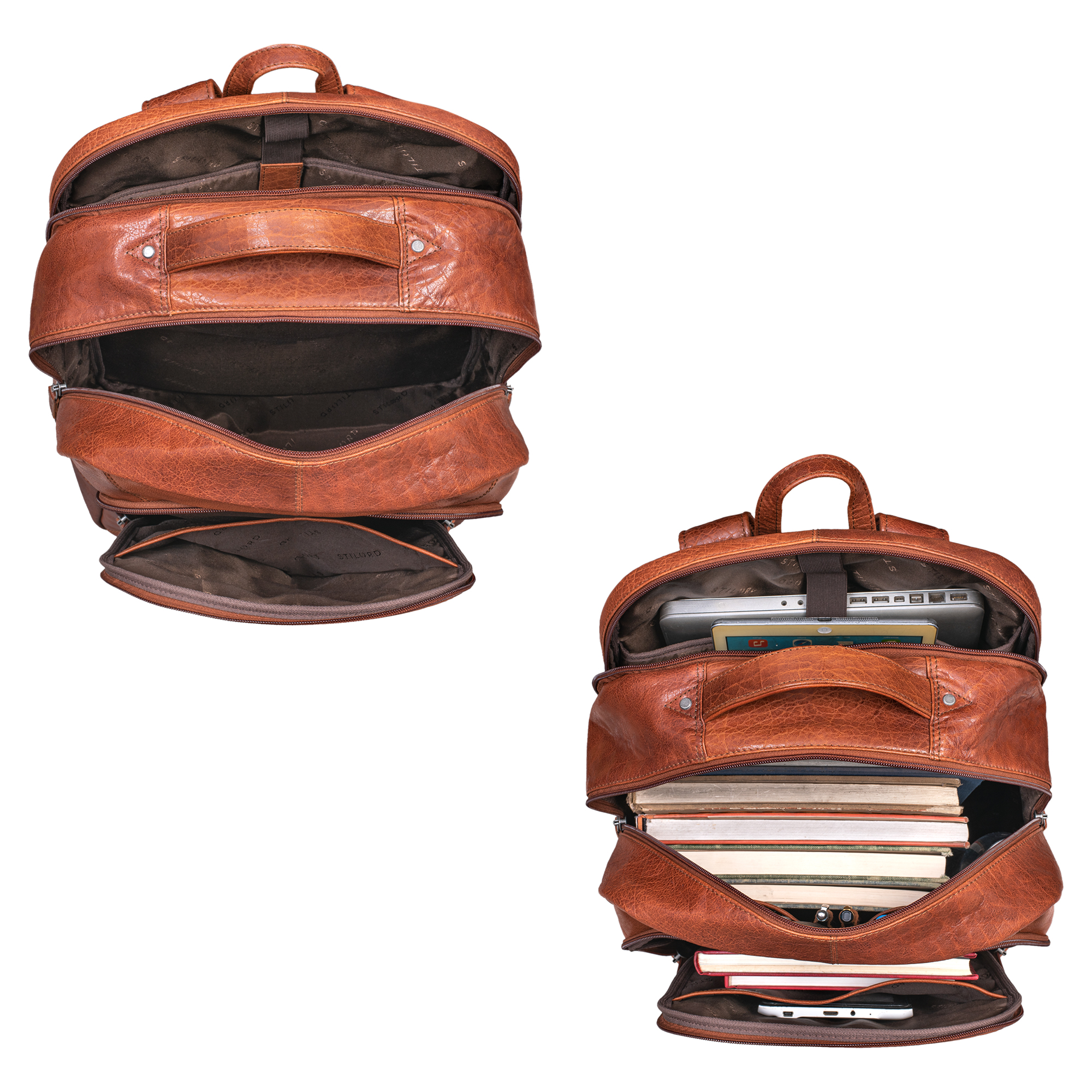 "Erikson" XL Leren Rugzak Vintage | STILORD