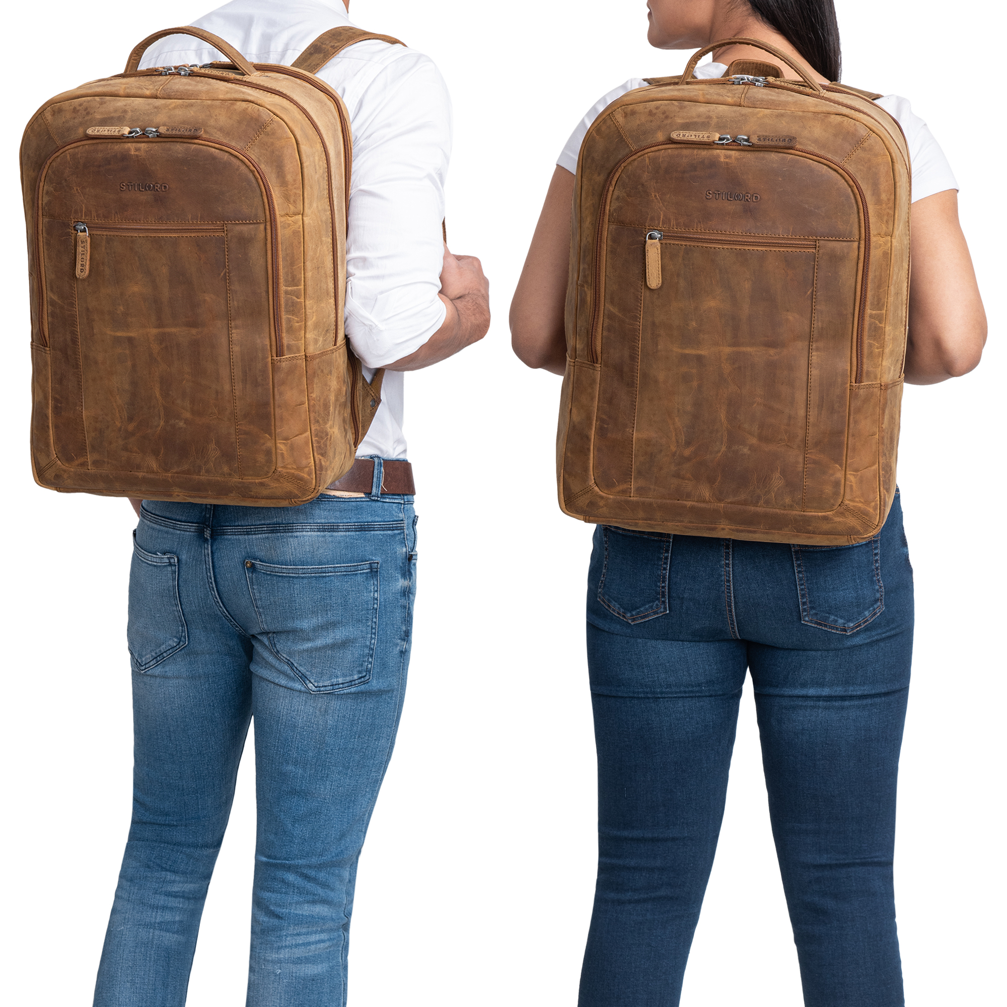 "Erikson" XL Backpack Leather | STILORD