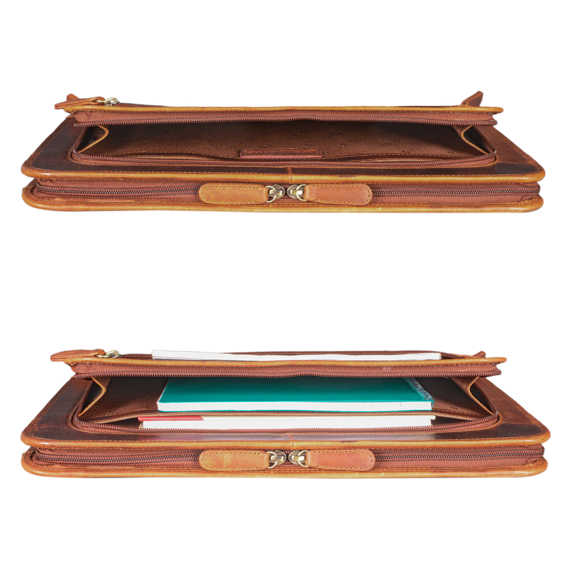 "Elton" A4 Leather Conference Folder | STILORD