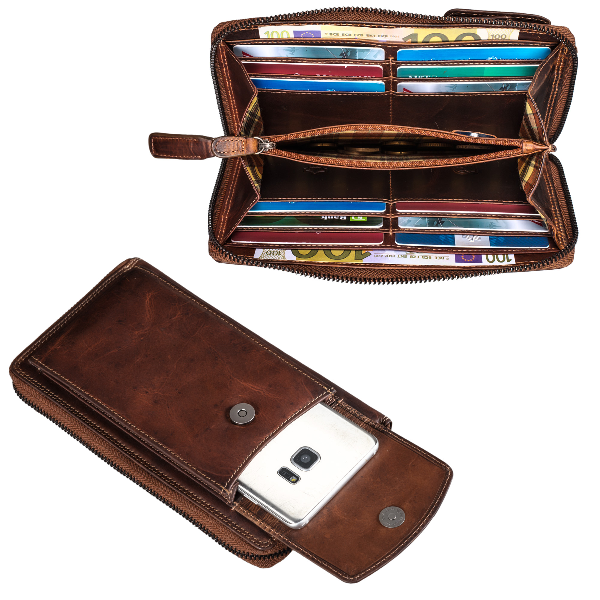 "Sarah" shoulder bag with mobile phone pocket | STILORD