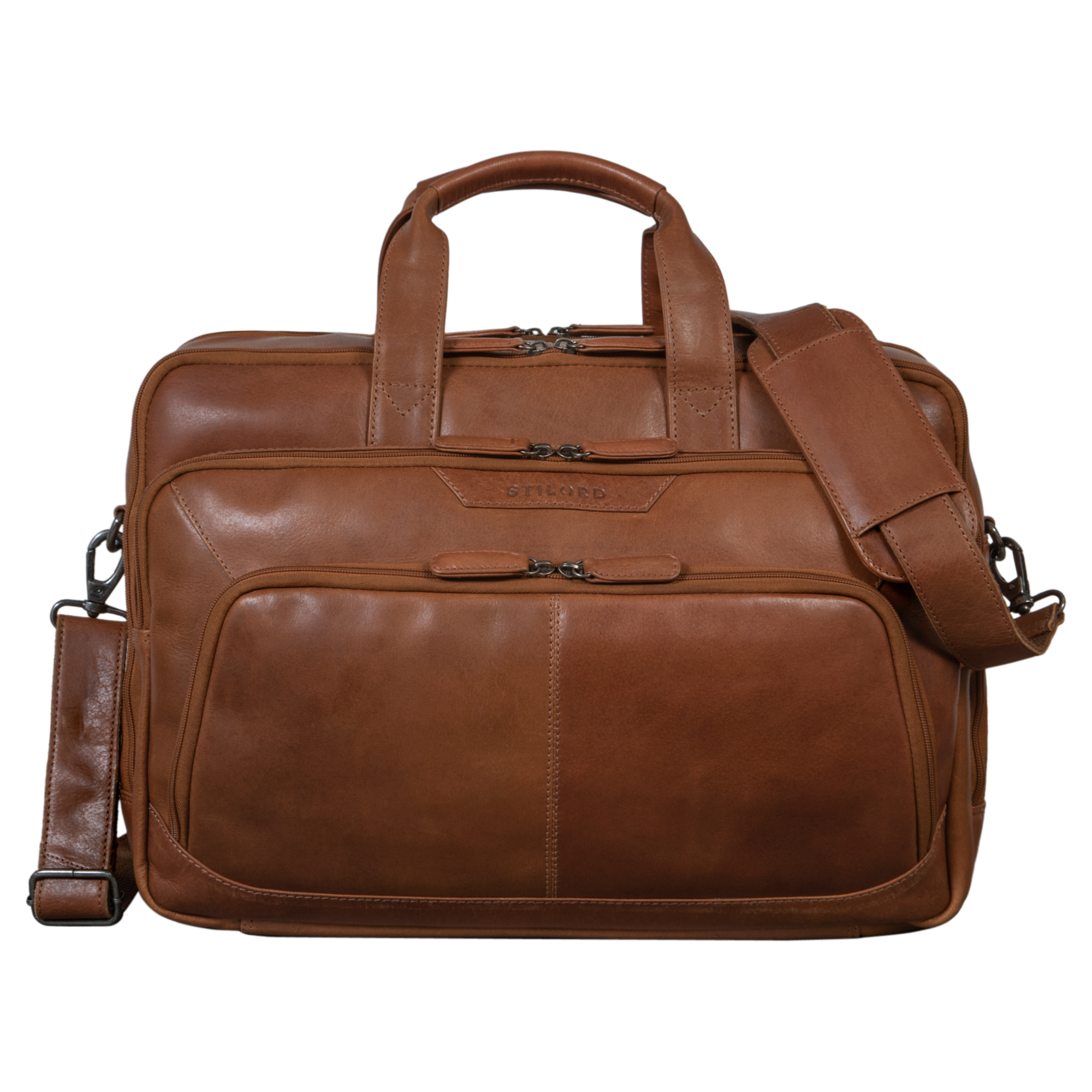 "Rocco" Men's Business Leather Bag | STILORD