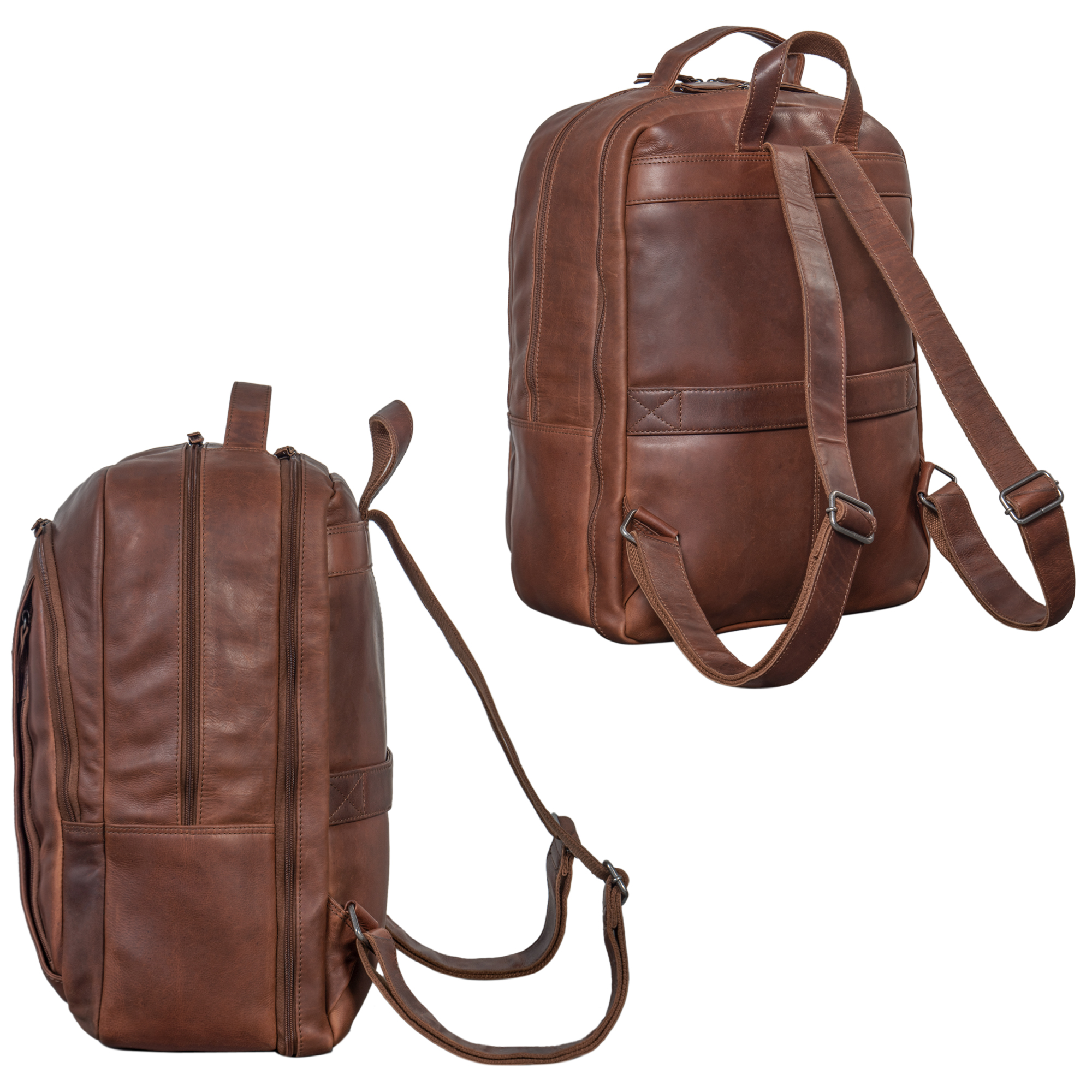 "Florin" XXL Business Backpack Leather Large | STILORD