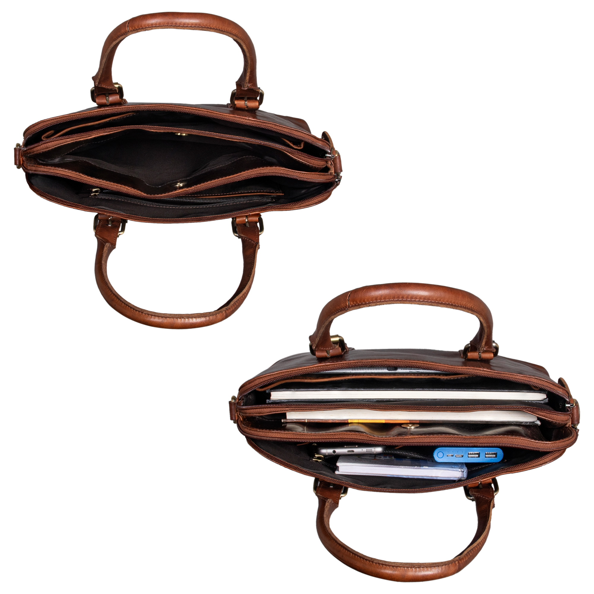 "Eden" Briefcase Women Leather Vintage | STILORD