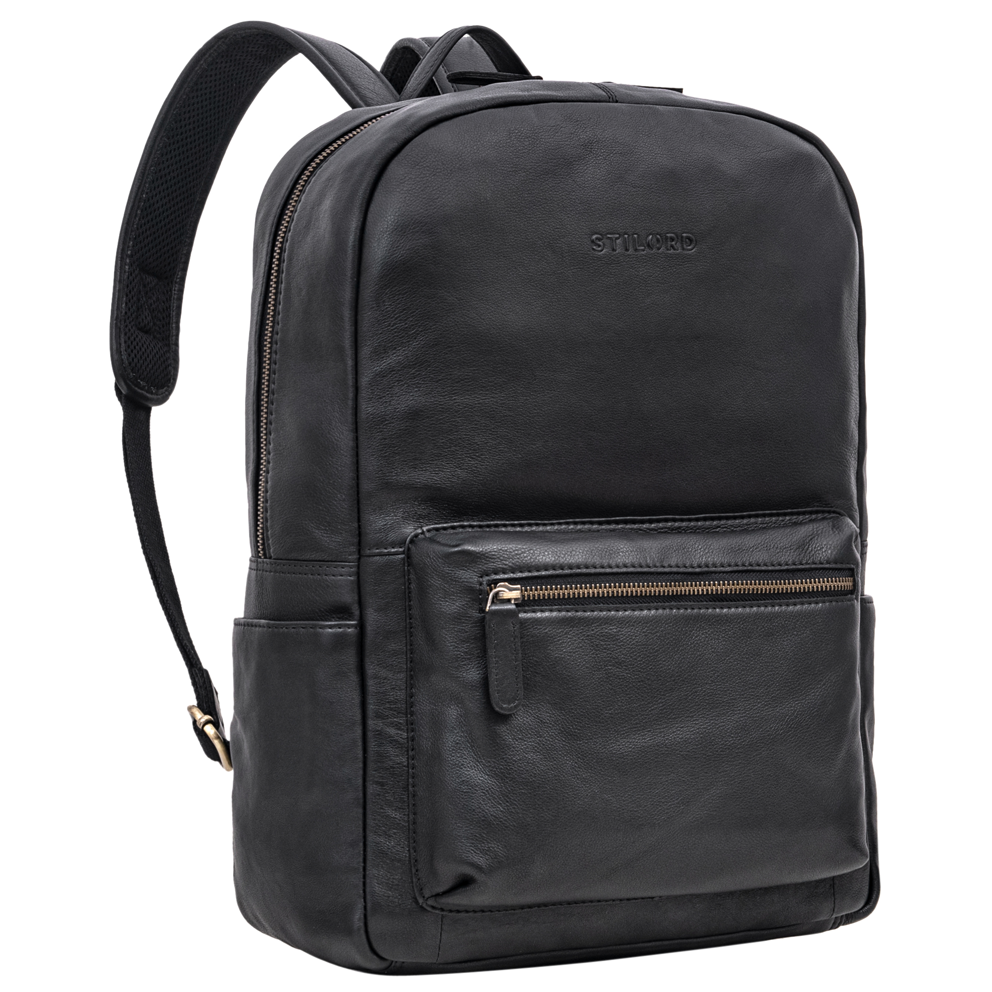 "Quincy" Backpack with Laptop Compartment Leather | STILORD