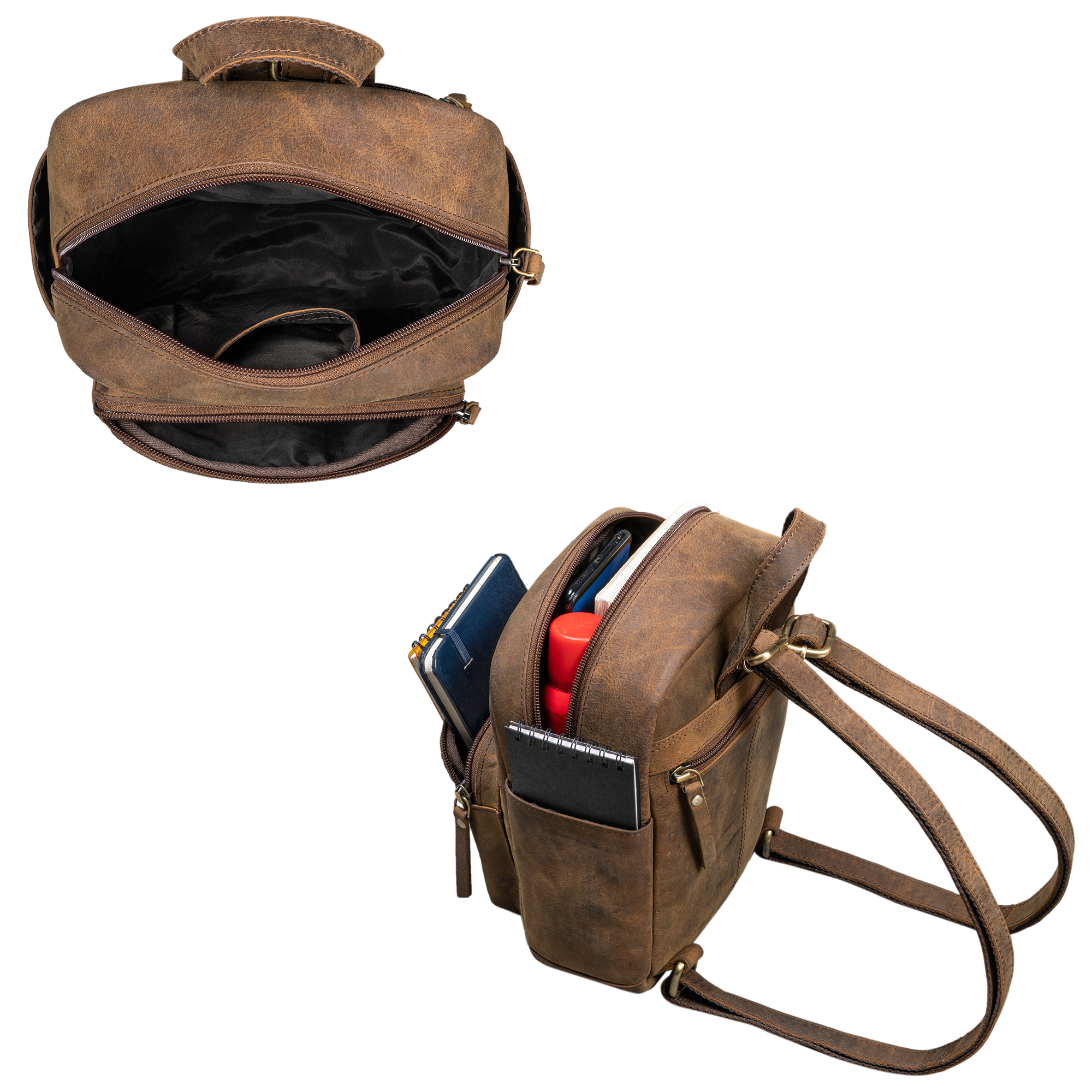 "Gerda" Mini Rugzak Dames leer | STILORD