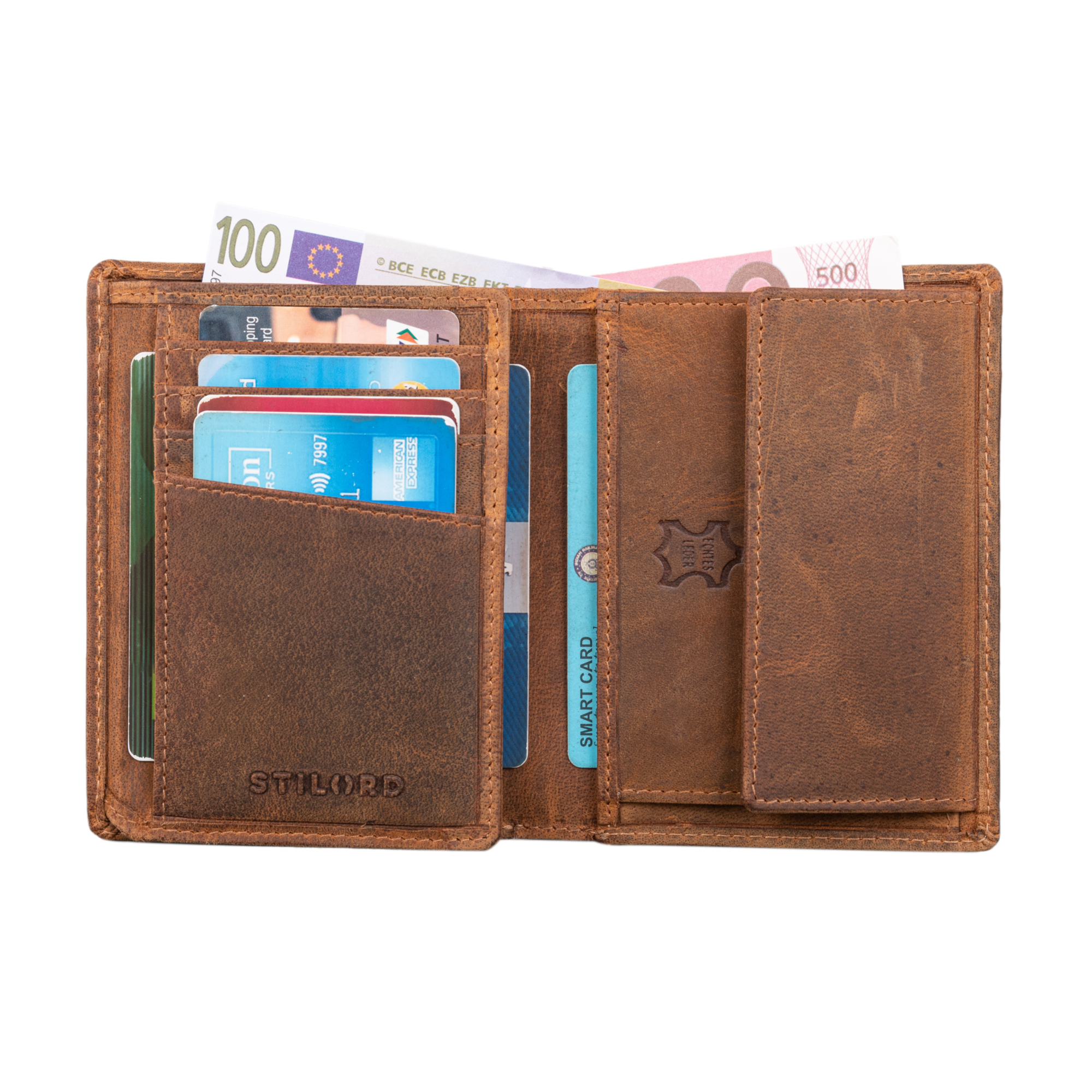 "Mick" Leather RFID Wallet with Chain | STILORD