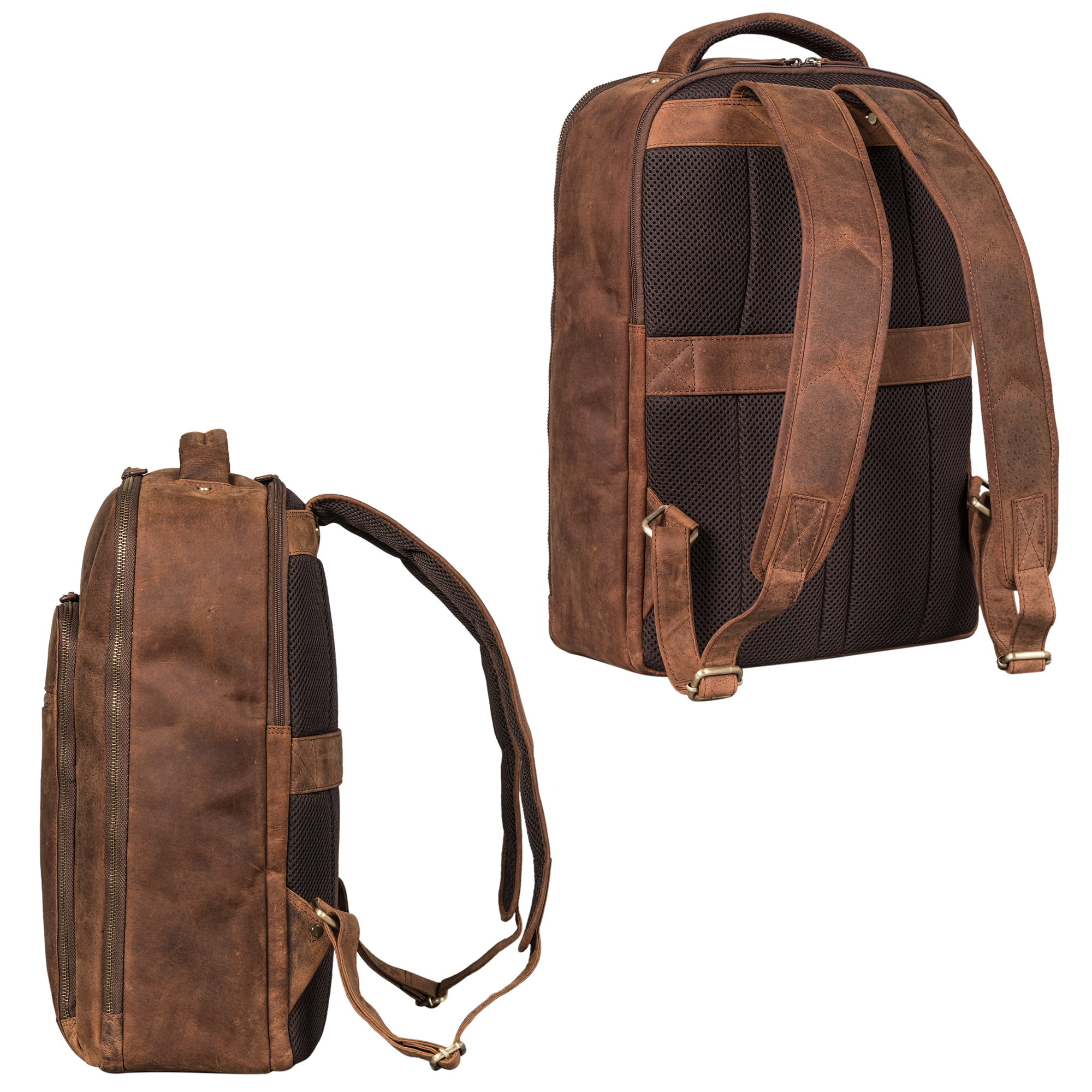 "Gustav" Vintage Business Backpack Leather | STILORD