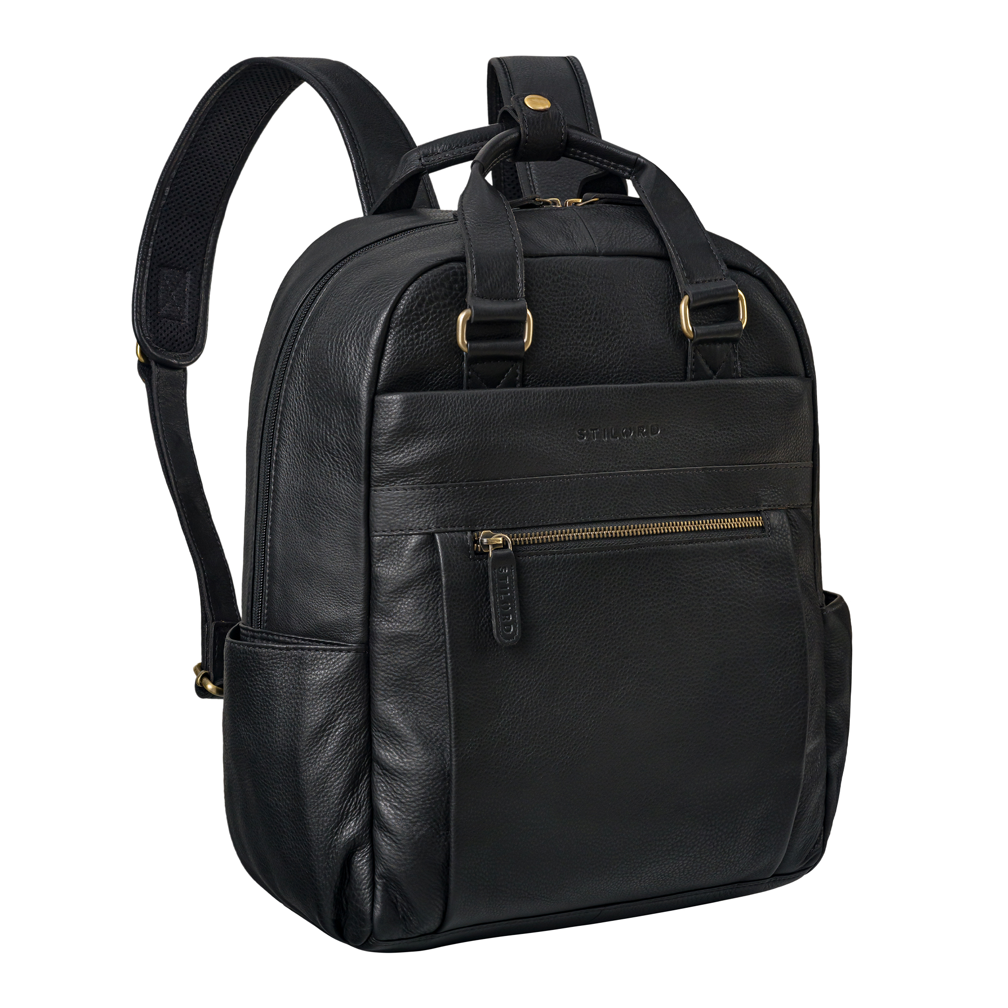 "Silva" Large Business Backpack Leather | STILORD
