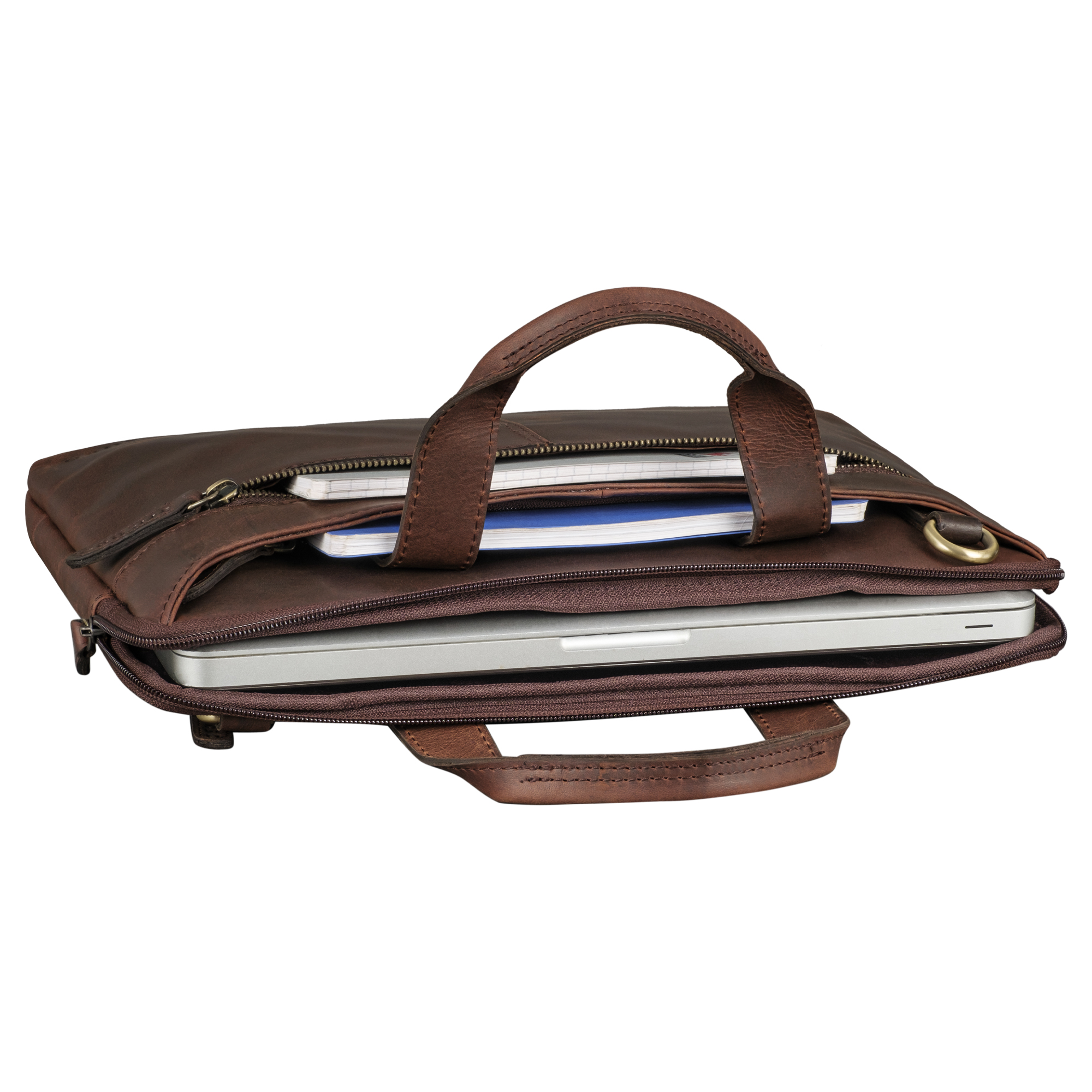 "Ross" Leather Laptop Case 14 Inch Slim | STILORD