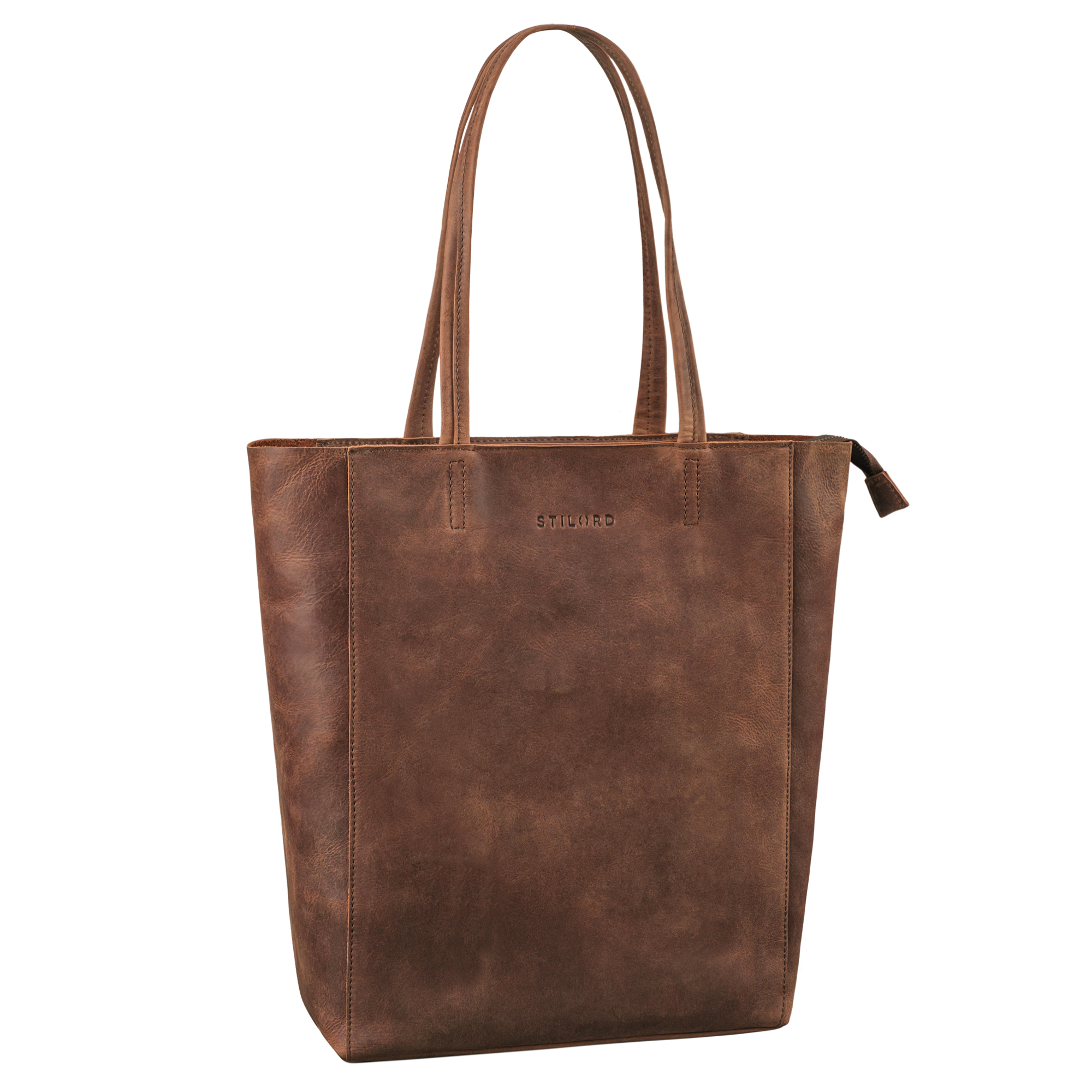 "Chelsea" Vintage Shopper Leren Handtas Dames Groot | STILORD