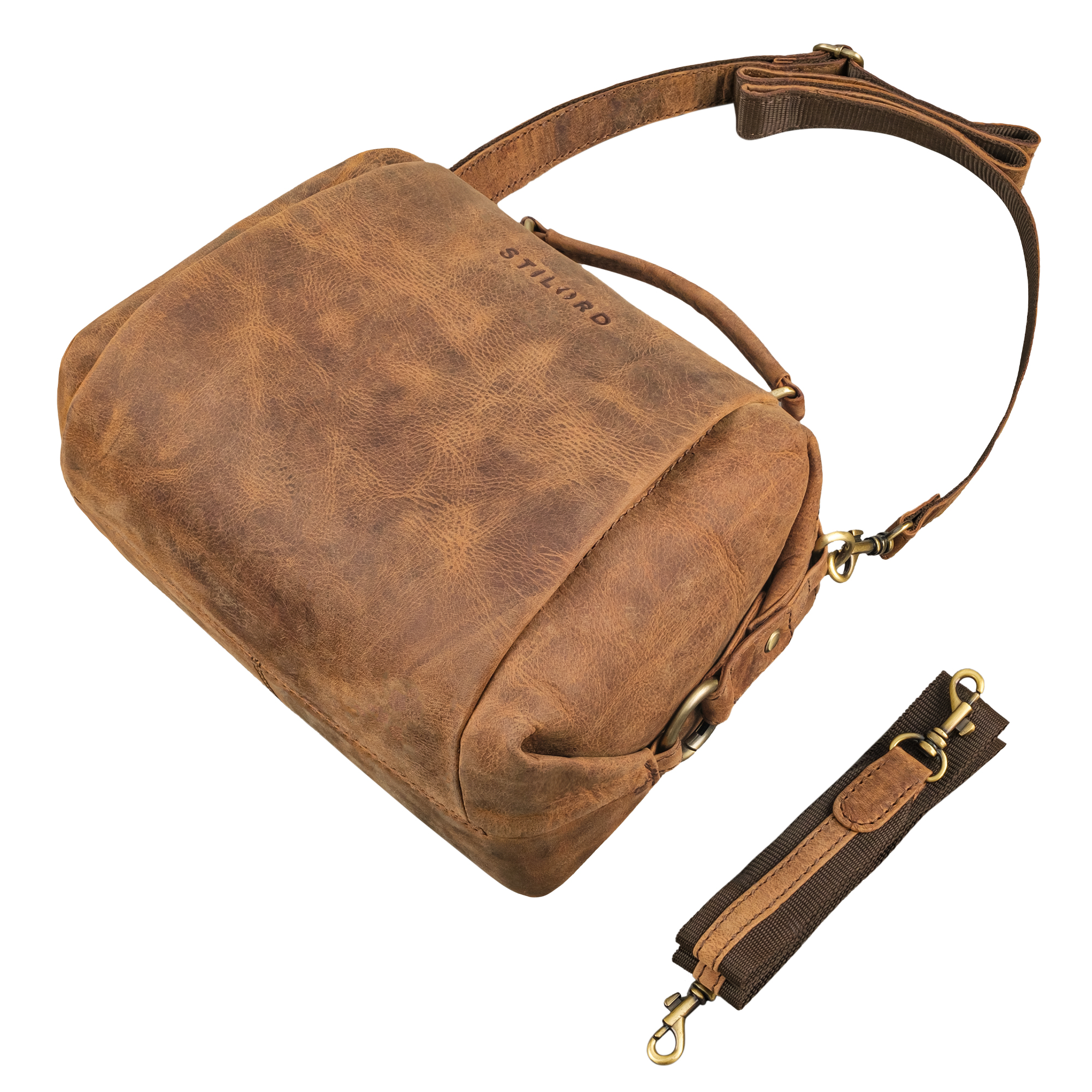 "Vera" Vintage Leather Shoulder Bag | STILORD