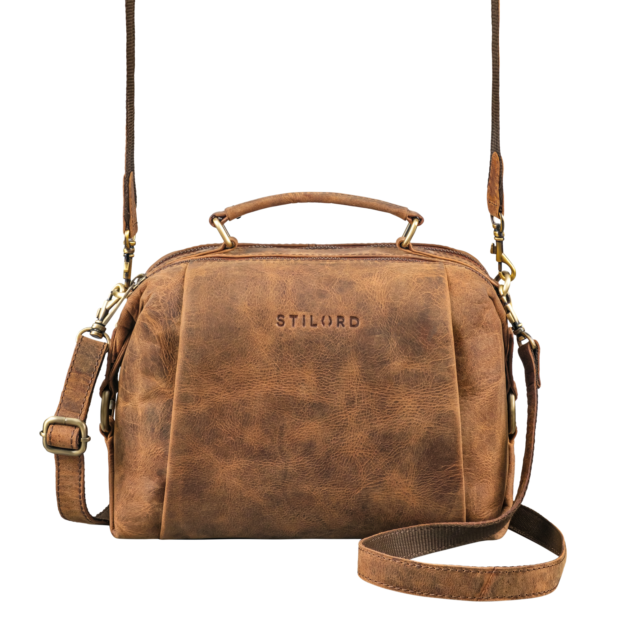 "Vera" Vintage Leather Shoulder Bag | STILORD