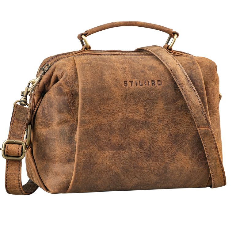 "Vera" Vintage Leather Shoulder Bag | STILORD