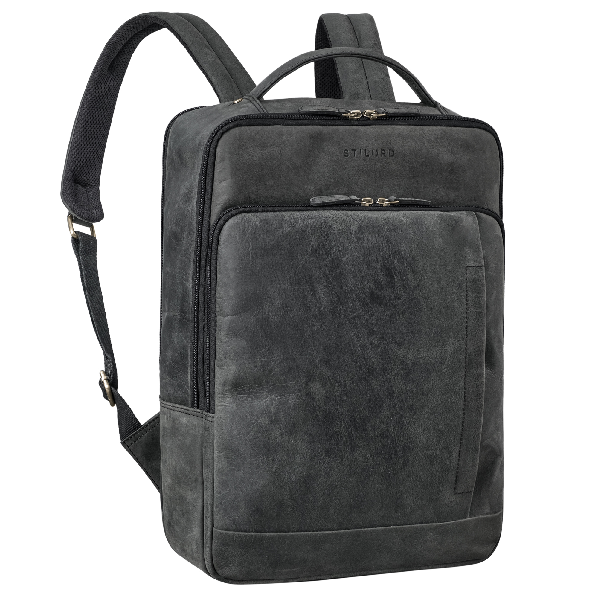 "Emmanuel" Real Leather Backpack Men & Women Large Laptop 15.6 - 16 ...
