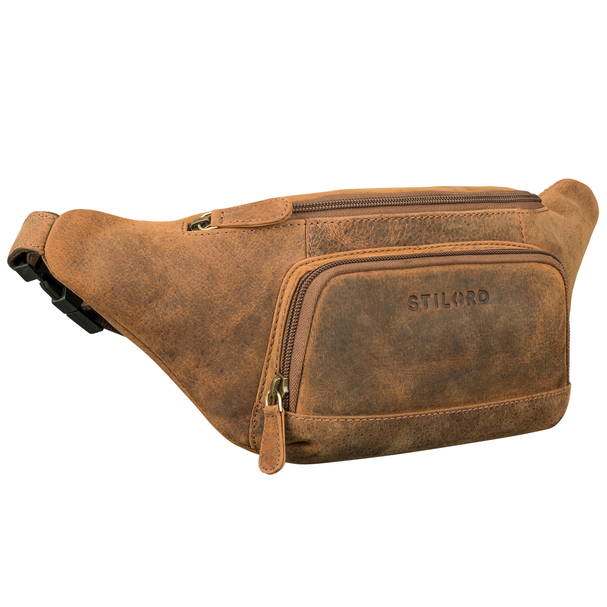 "Raven" Elegante Heuptas Dames Leer Riemtas Heren Groot | STILORD