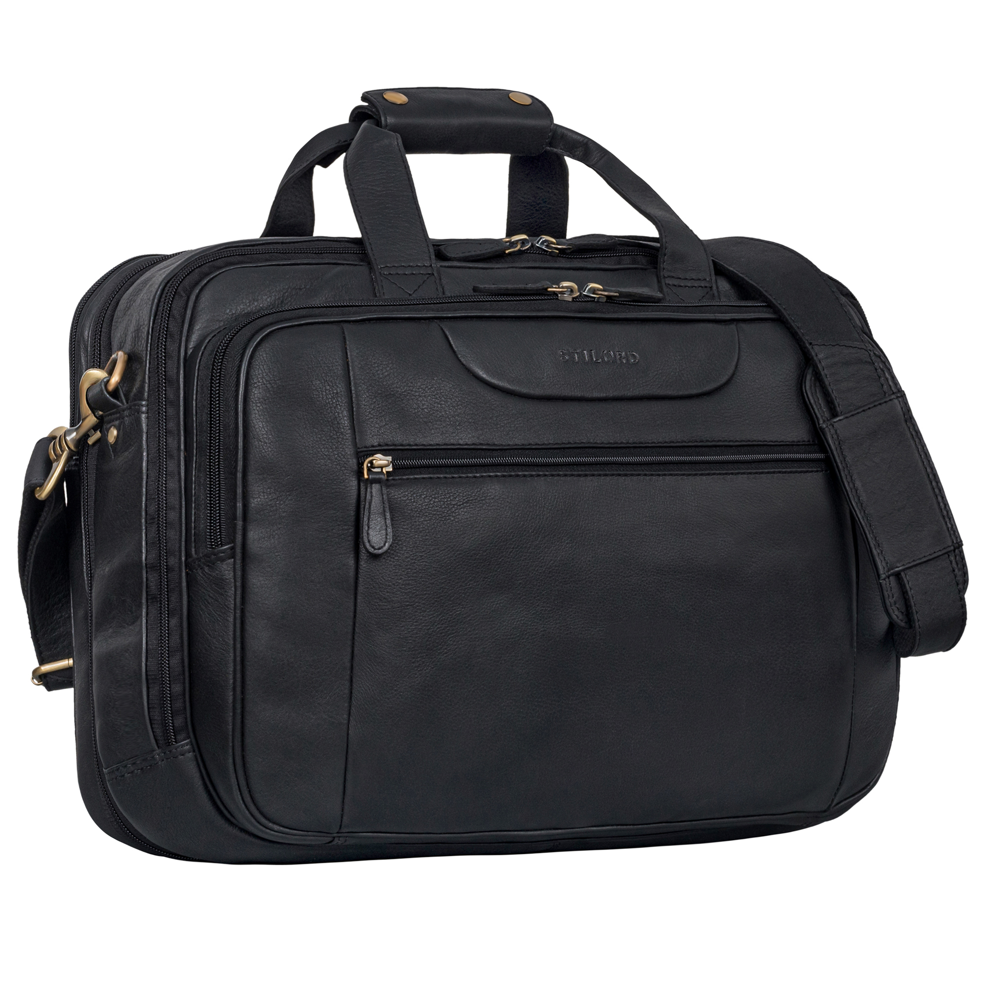 "Henrik" Pasta Executiva Masculina de Couro | STILORD