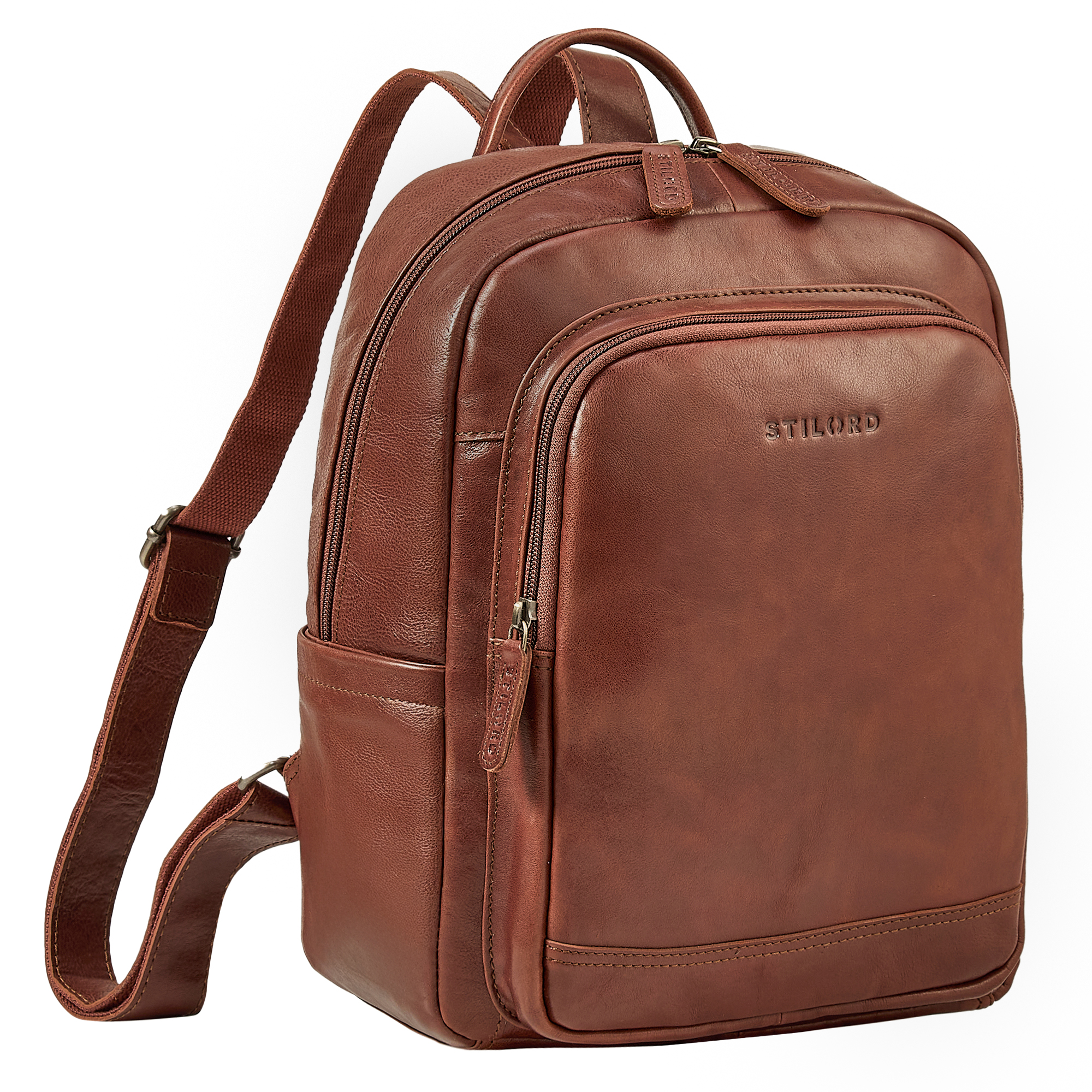 "Clarissa" Medium Leather Backpack for Women 13" Tablet | STILORD
