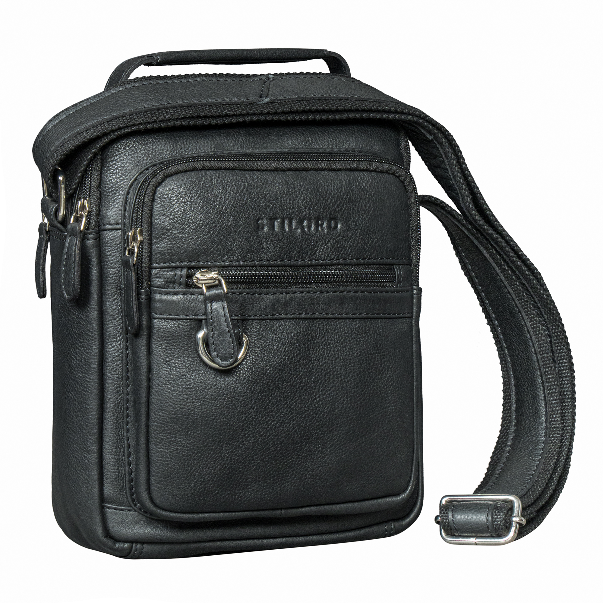 "Lima" Stylish Leather Shoulder Bag Mens Crossbody with Carry Handle 9. ...