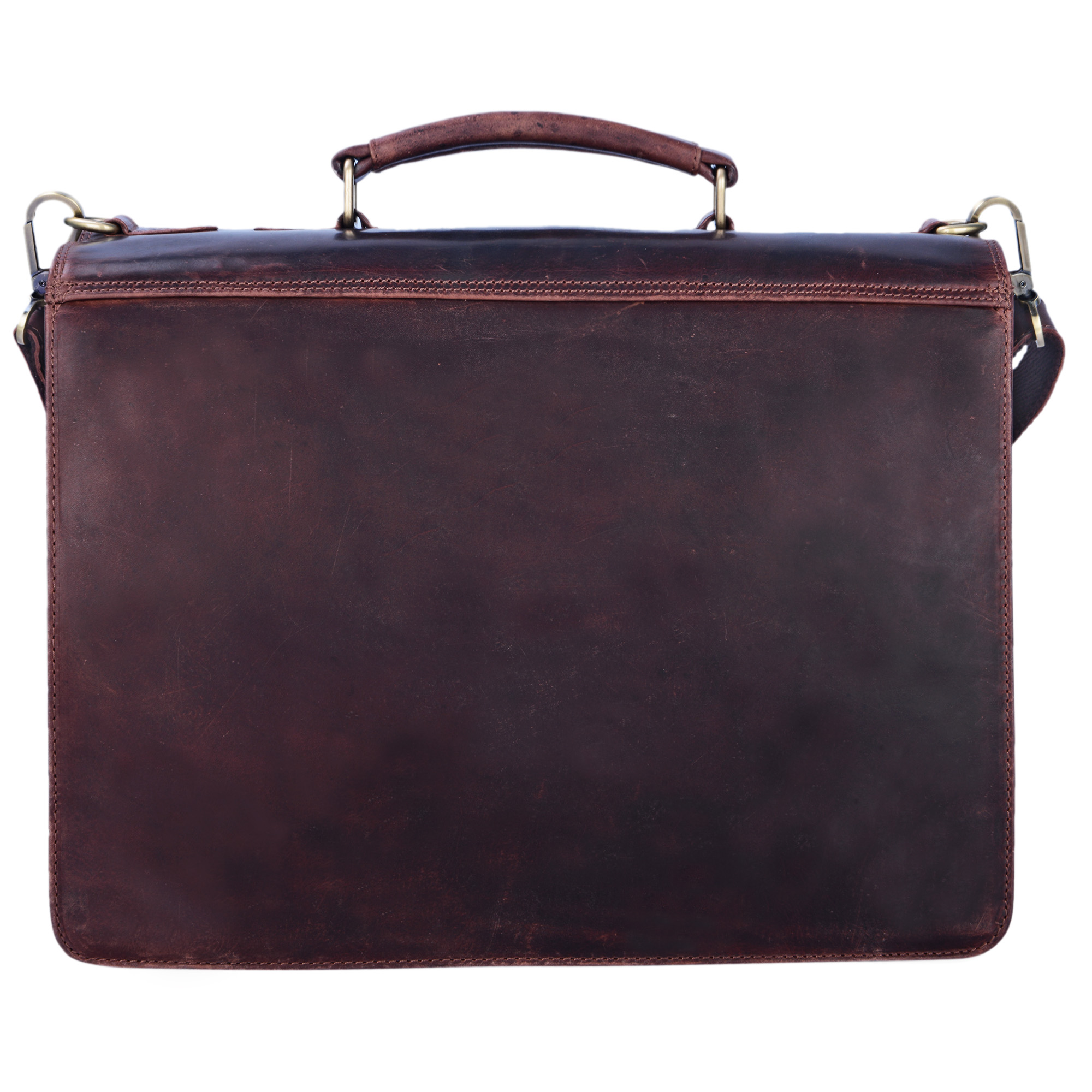 "Karl" Portfolio Leather Large Briefcase | STILORD