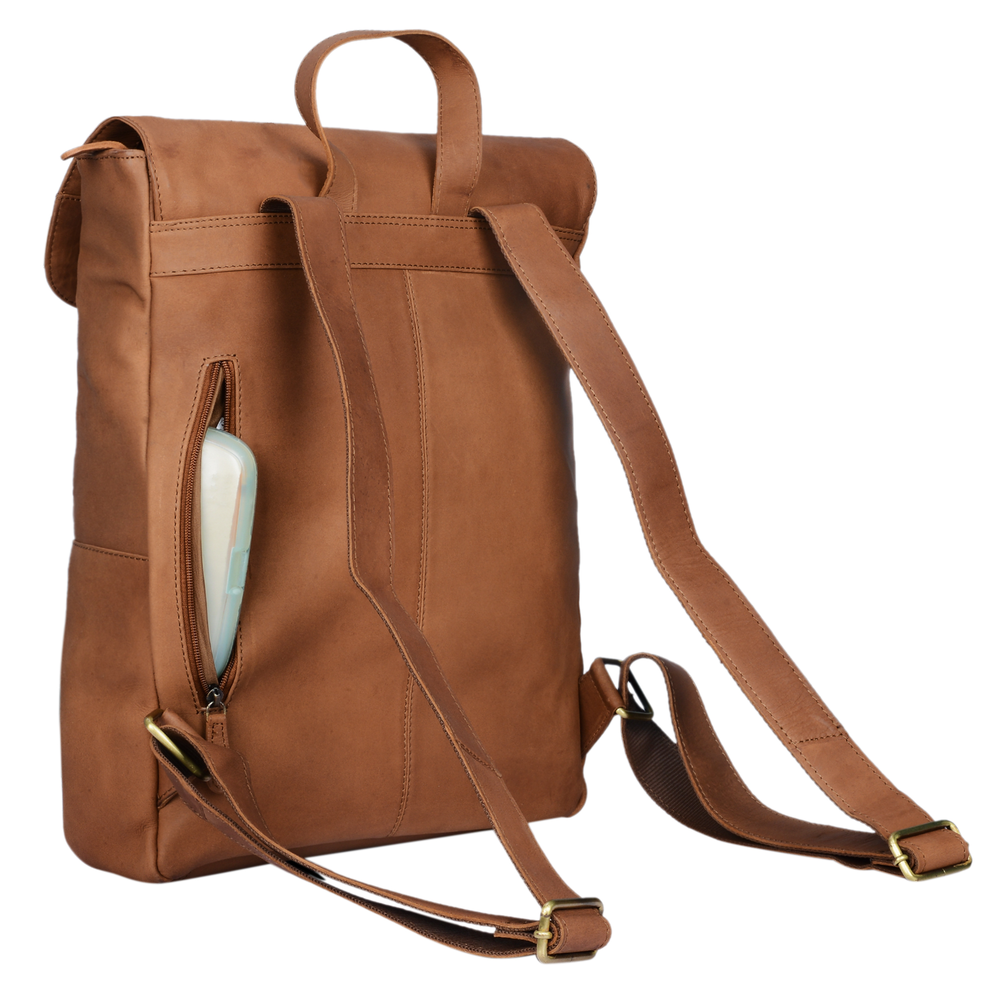 "Manila" Vintage Backpack Handbag Leather | STILORD