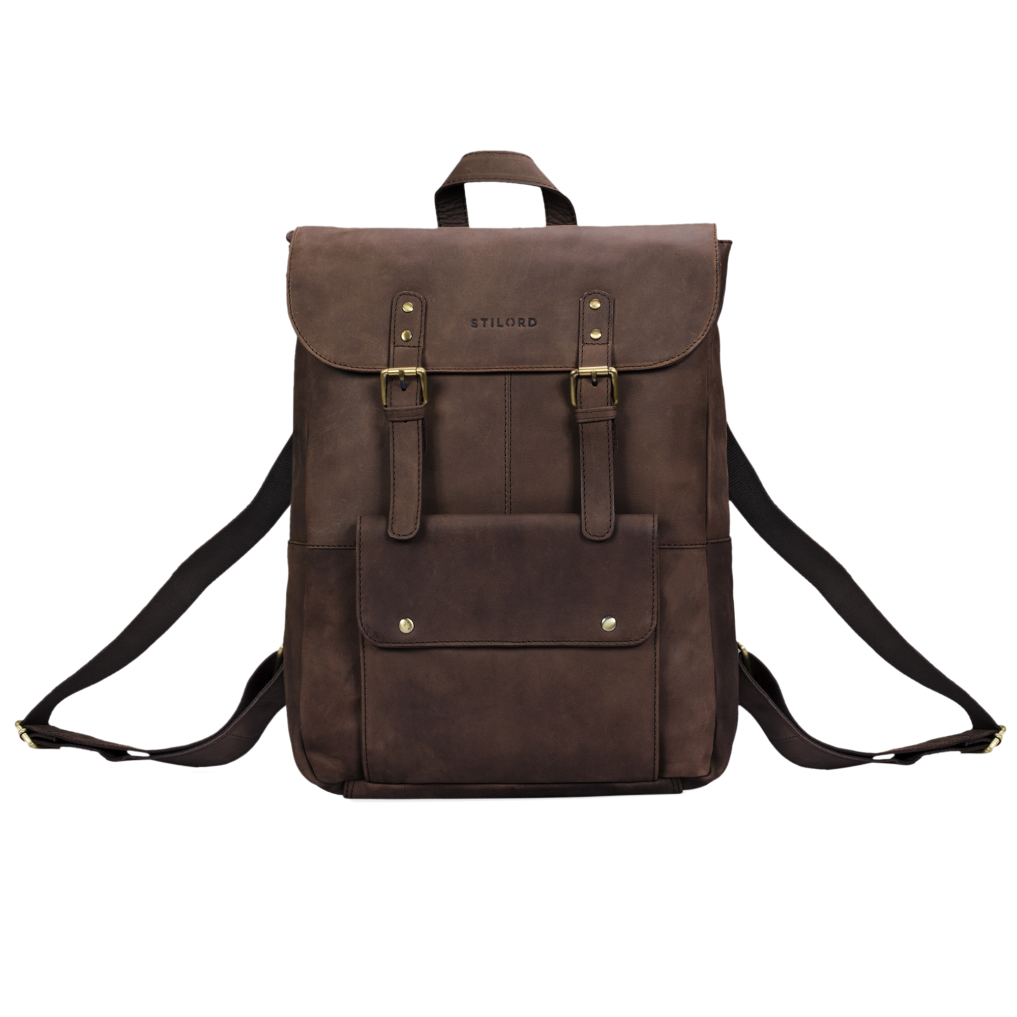 "Manila" Vintage Backpack Handbag Leather | STILORD