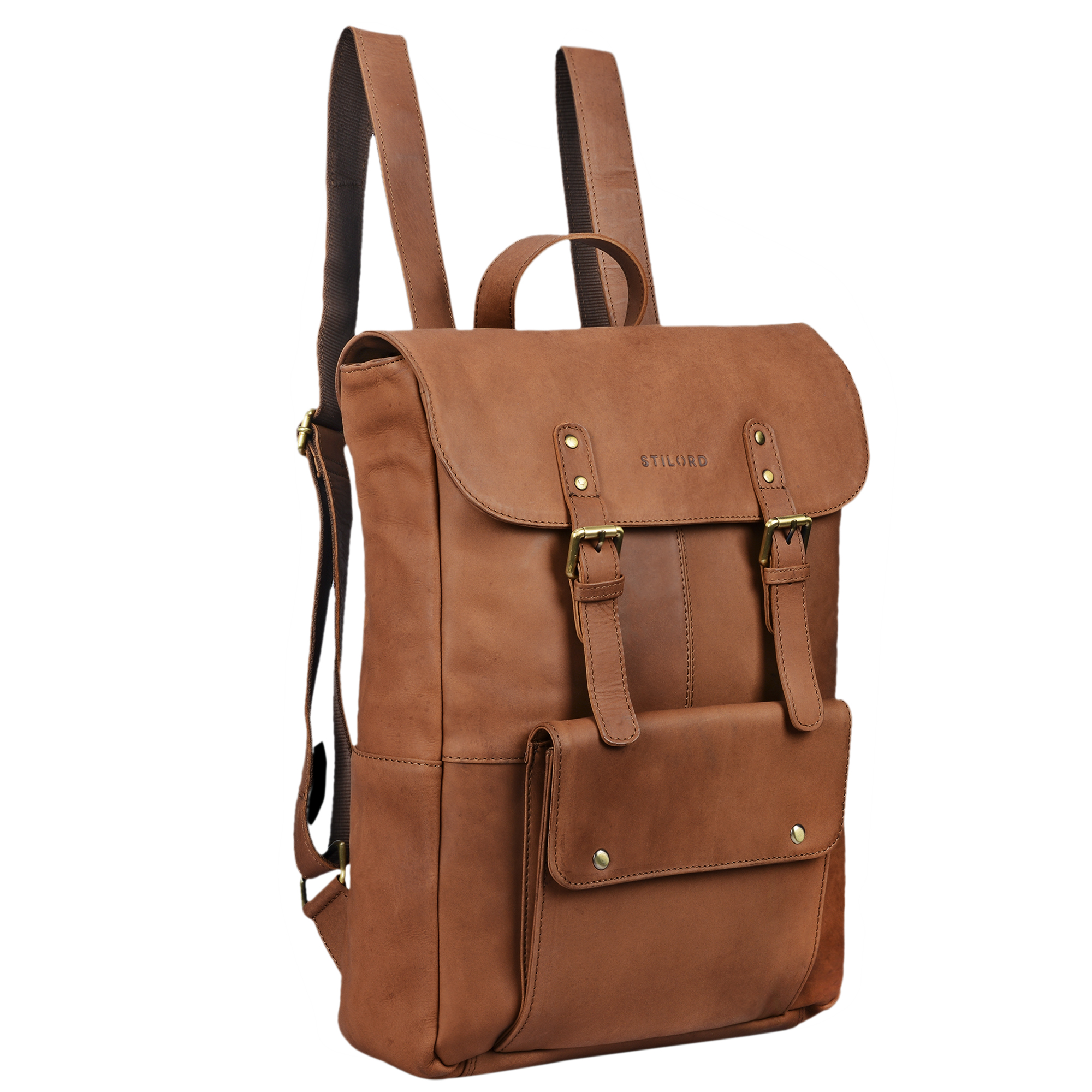 "Manila" Vintage Backpack Handbag Leather | STILORD